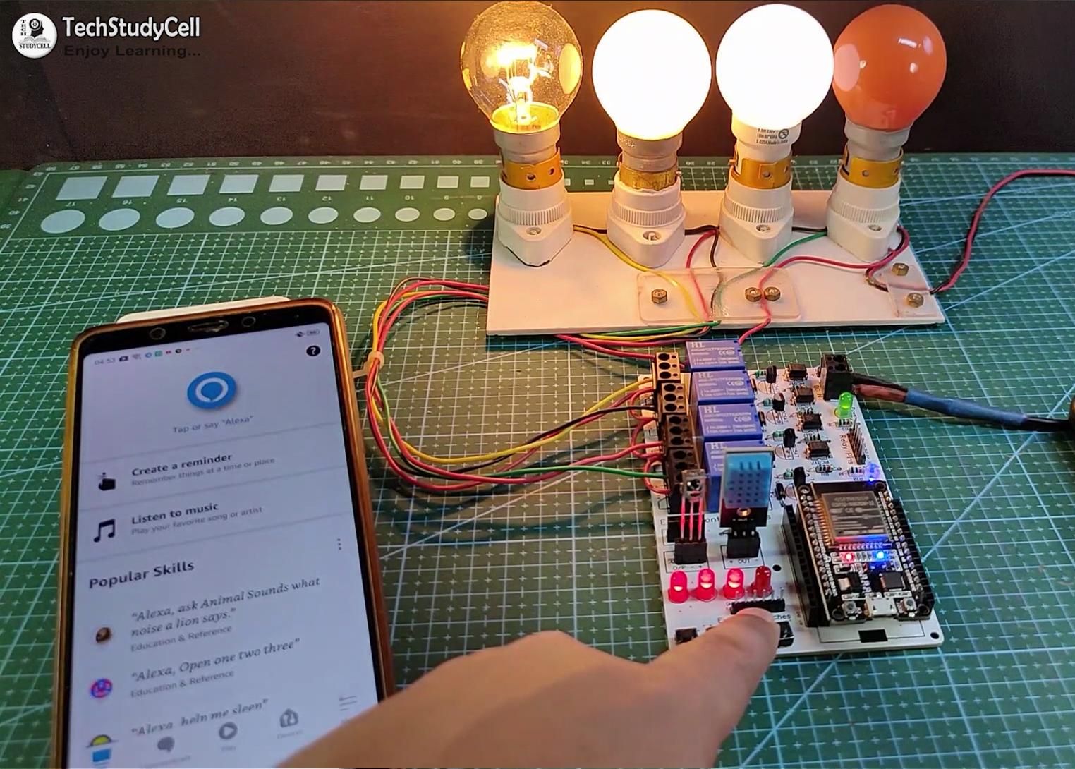 ESP32 Alexa Google Assistant Control Relays - IoT Project 2021 : 18 ...