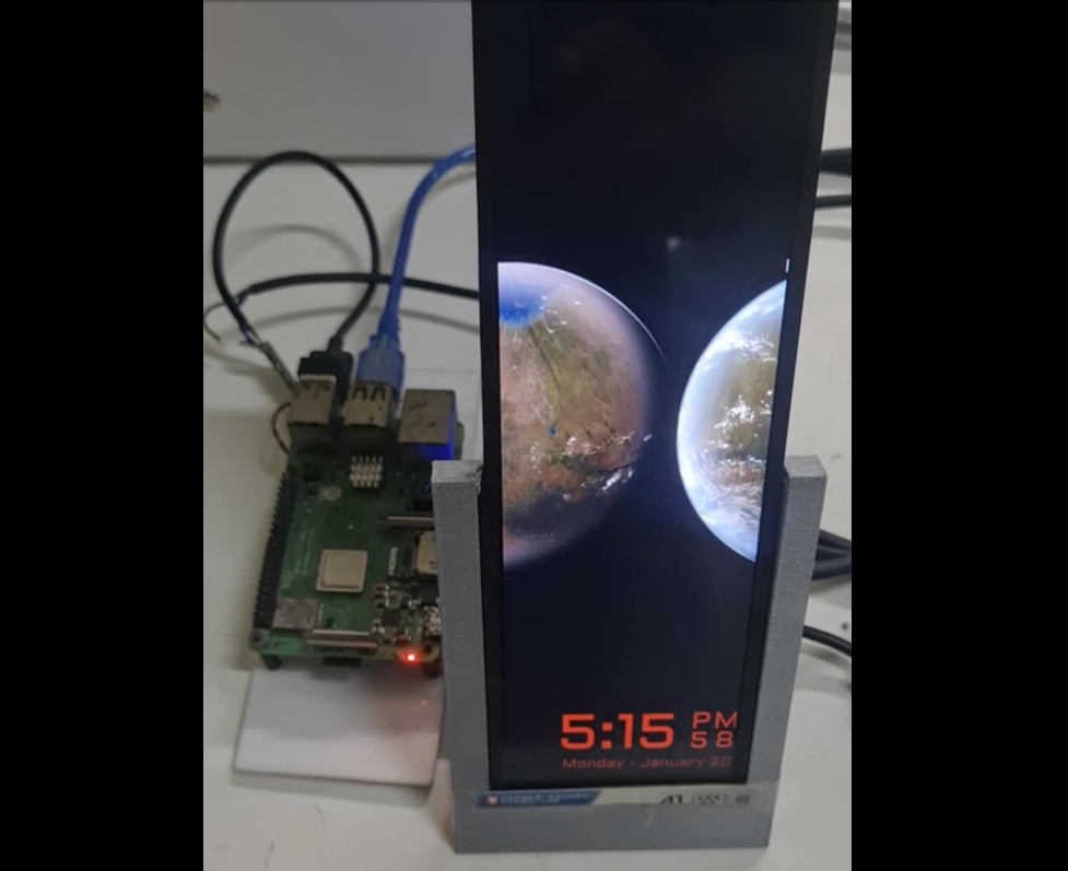 Pi Digital Clock 7.84" Display : 4 Steps - Instructables