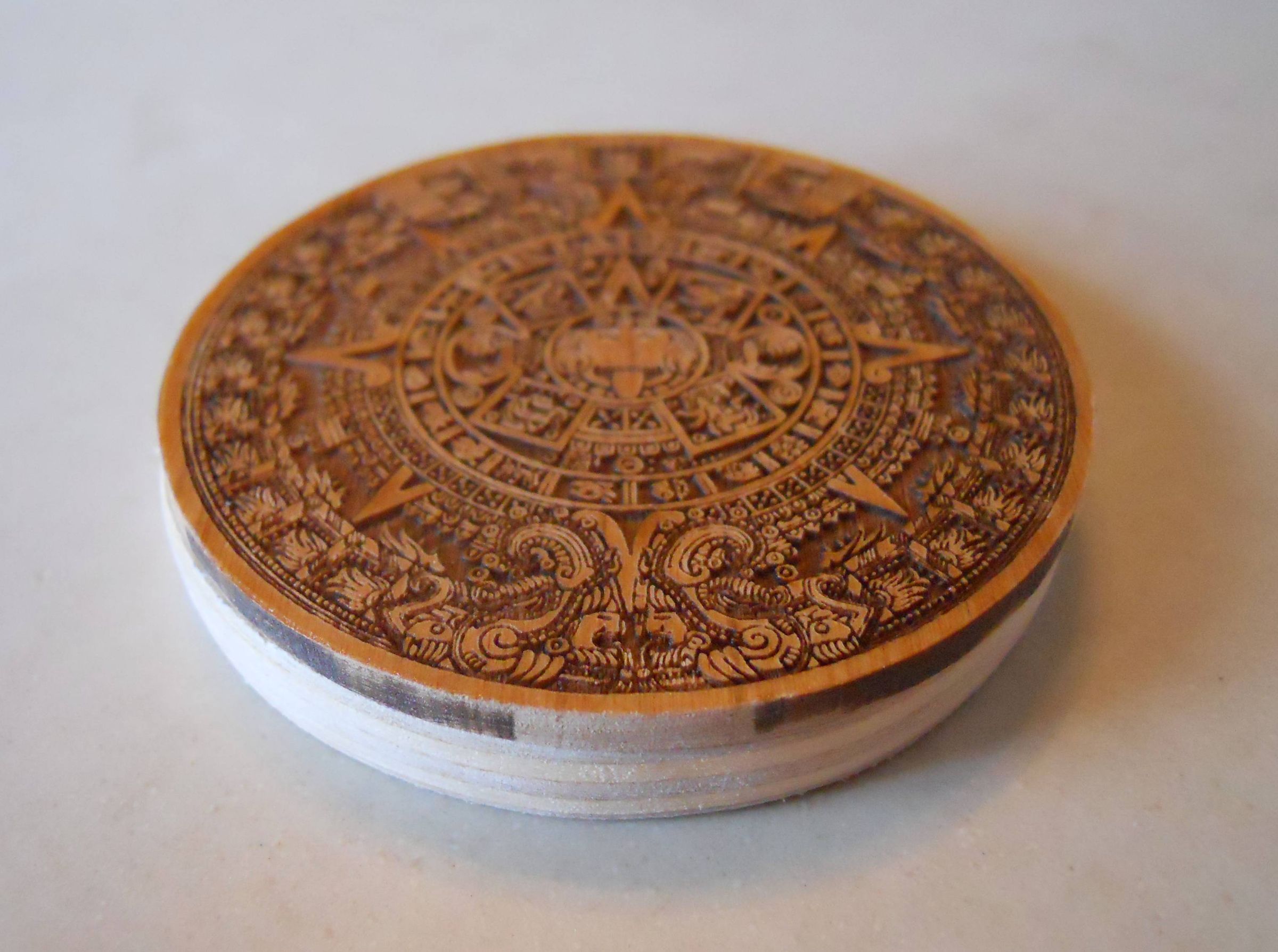 Aztec Pewter Coin From Laser Etched Template : 11 Steps (with Pictures ...
