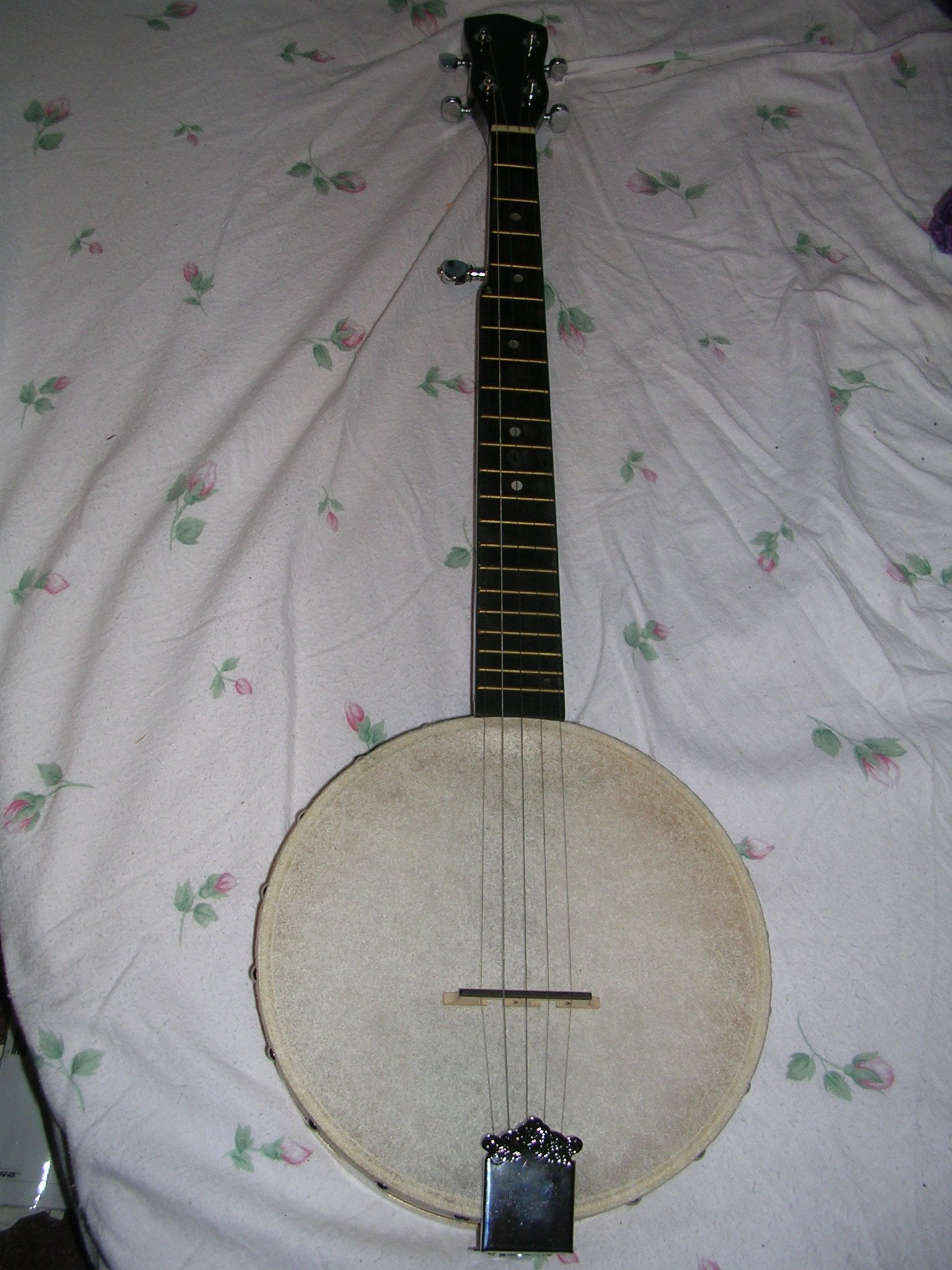Home Made 5 String Banjo, Low Budget Built From Parts and Some Scrap ...