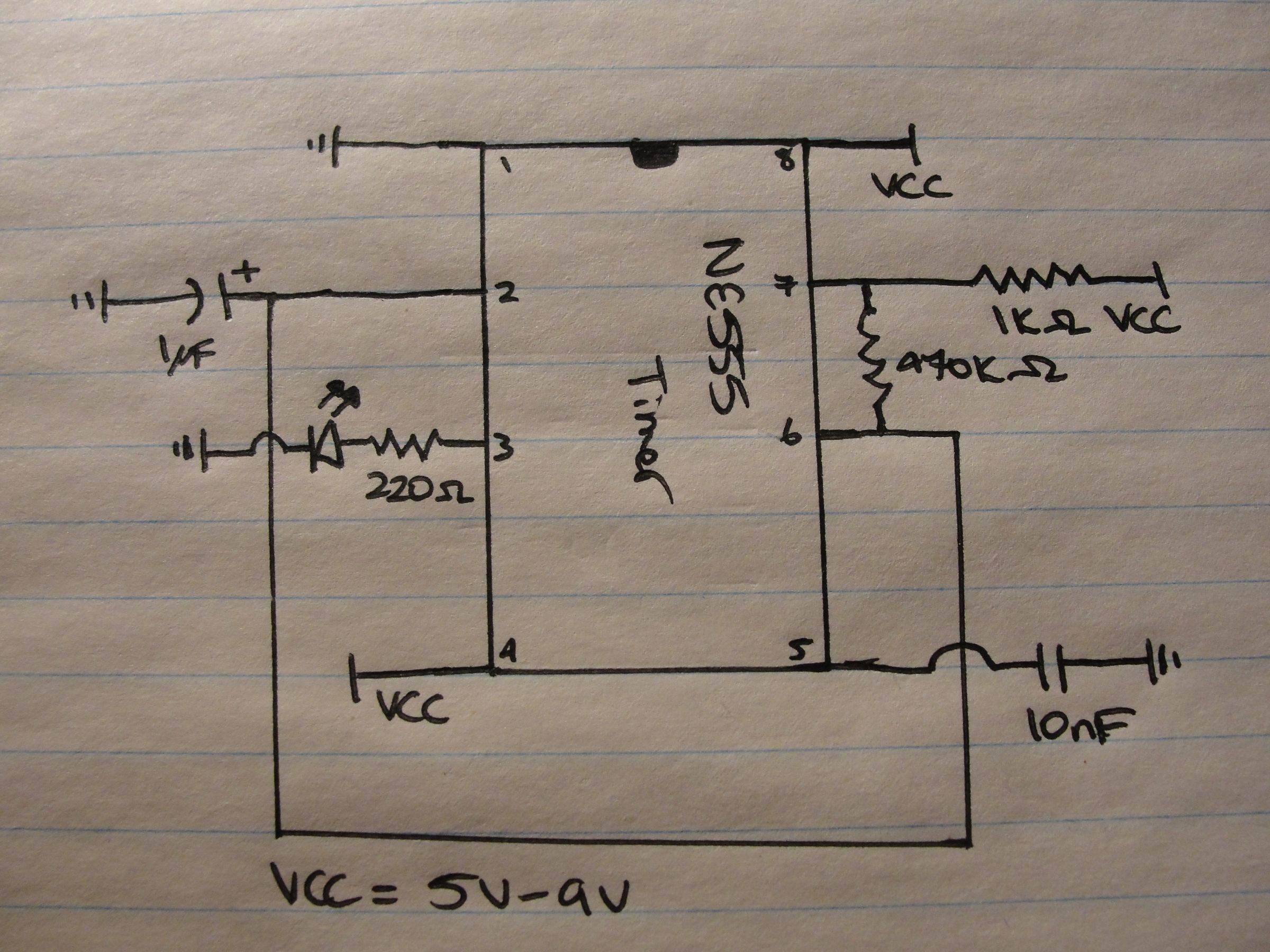 NE555 Timer | Configuring the NE555 Timer in an Astable Configuration ...