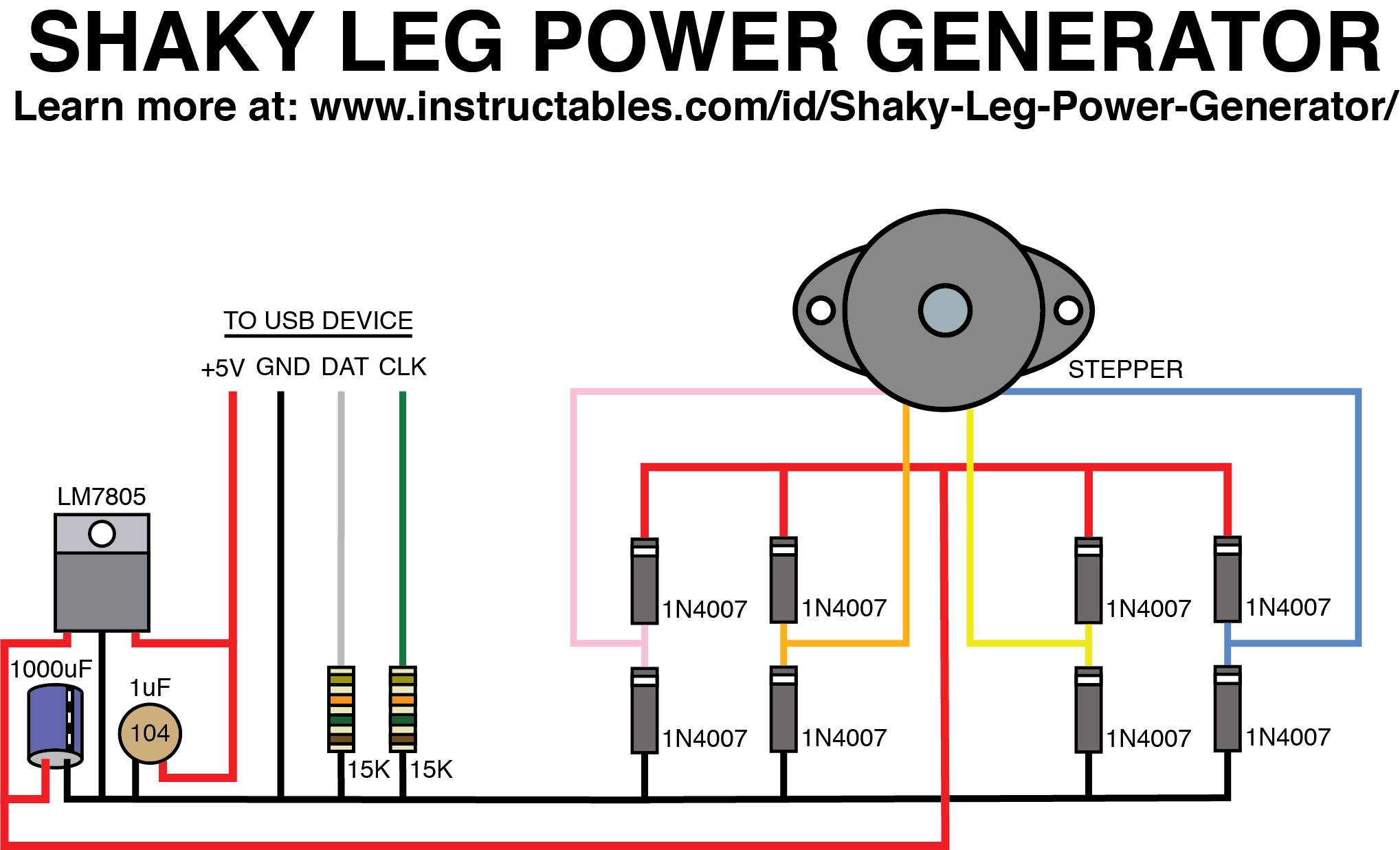 Shaky Leg Power Generator : 19 Steps (with Pictures) - Instructables
