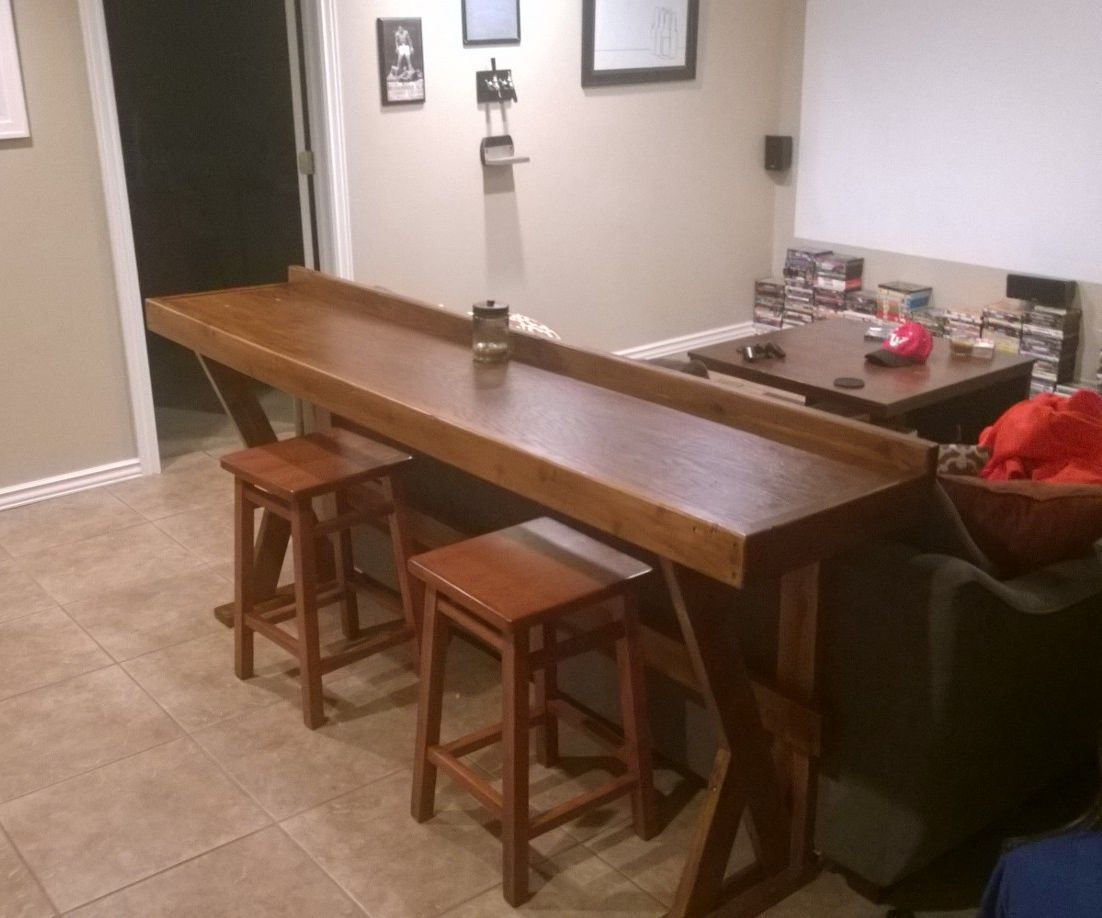 Easy Behind the Couch Bar Top for Movie Night : 8 Steps (with Pictures ...
