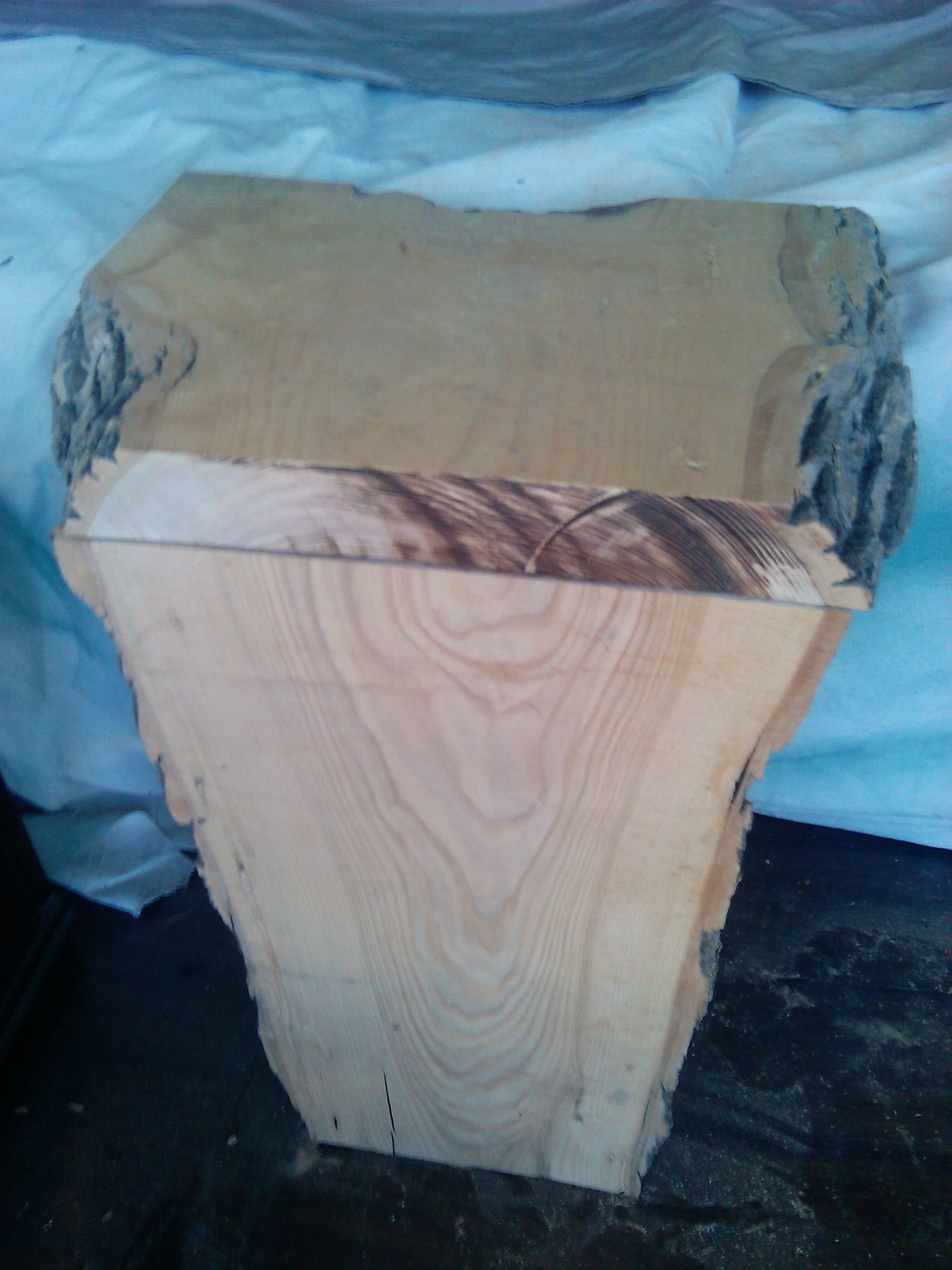 "Folded" Wood Slab Side Table - Instructables