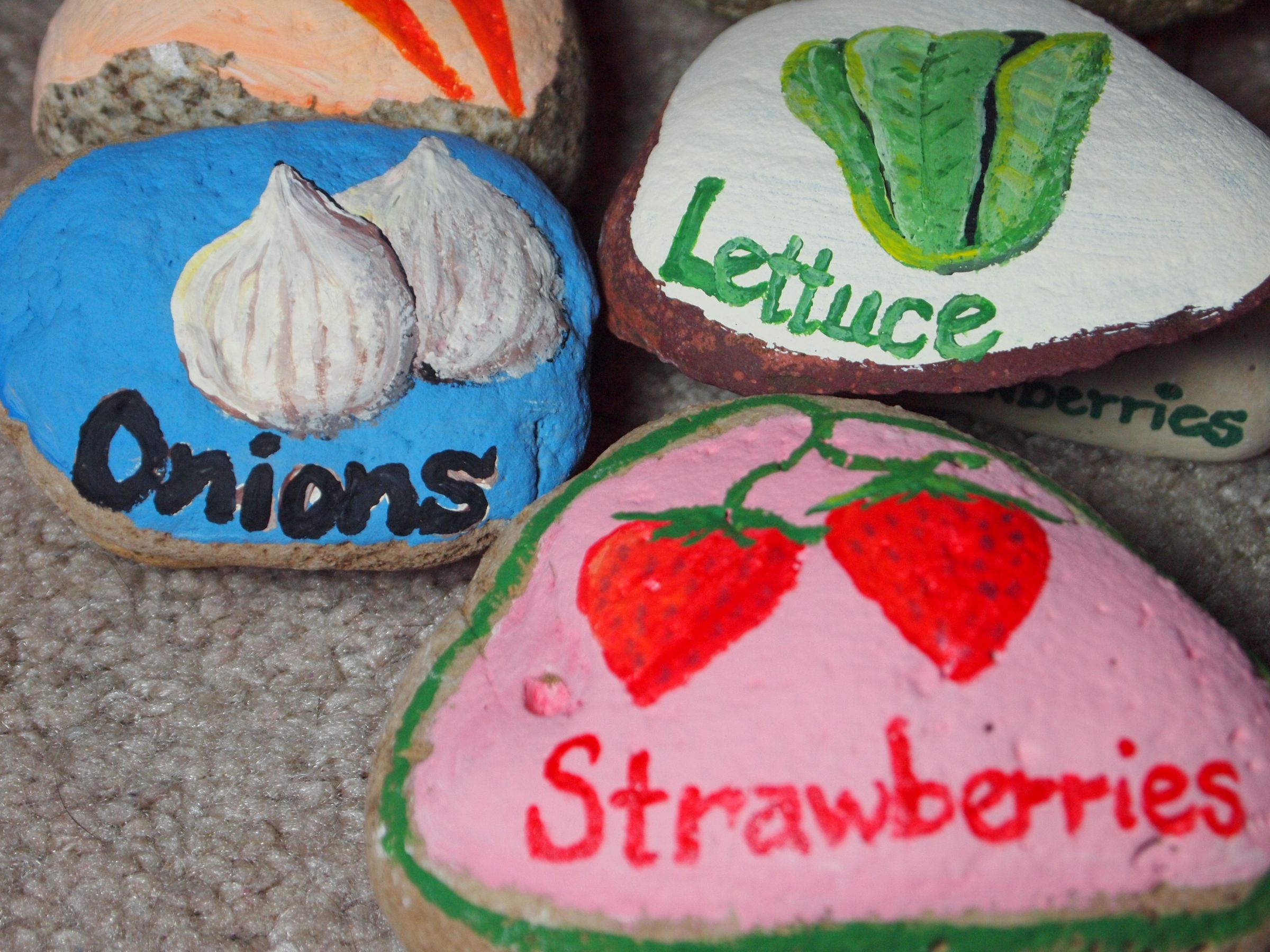 Painted Rock Garden Markers - Instructables