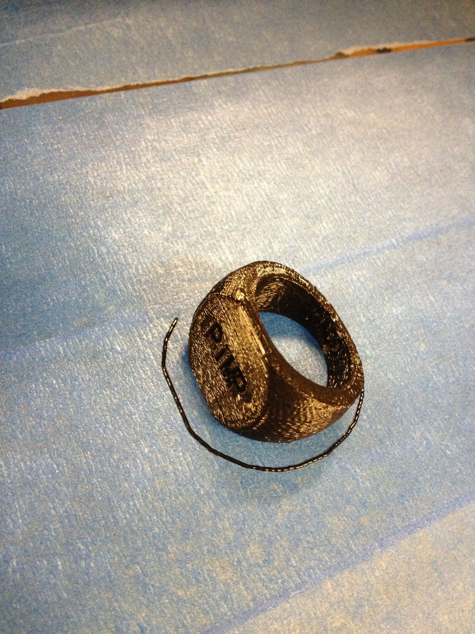 3D Printing a Pimp Daddy Ring As a Father's Day Gift : 6 Steps ...