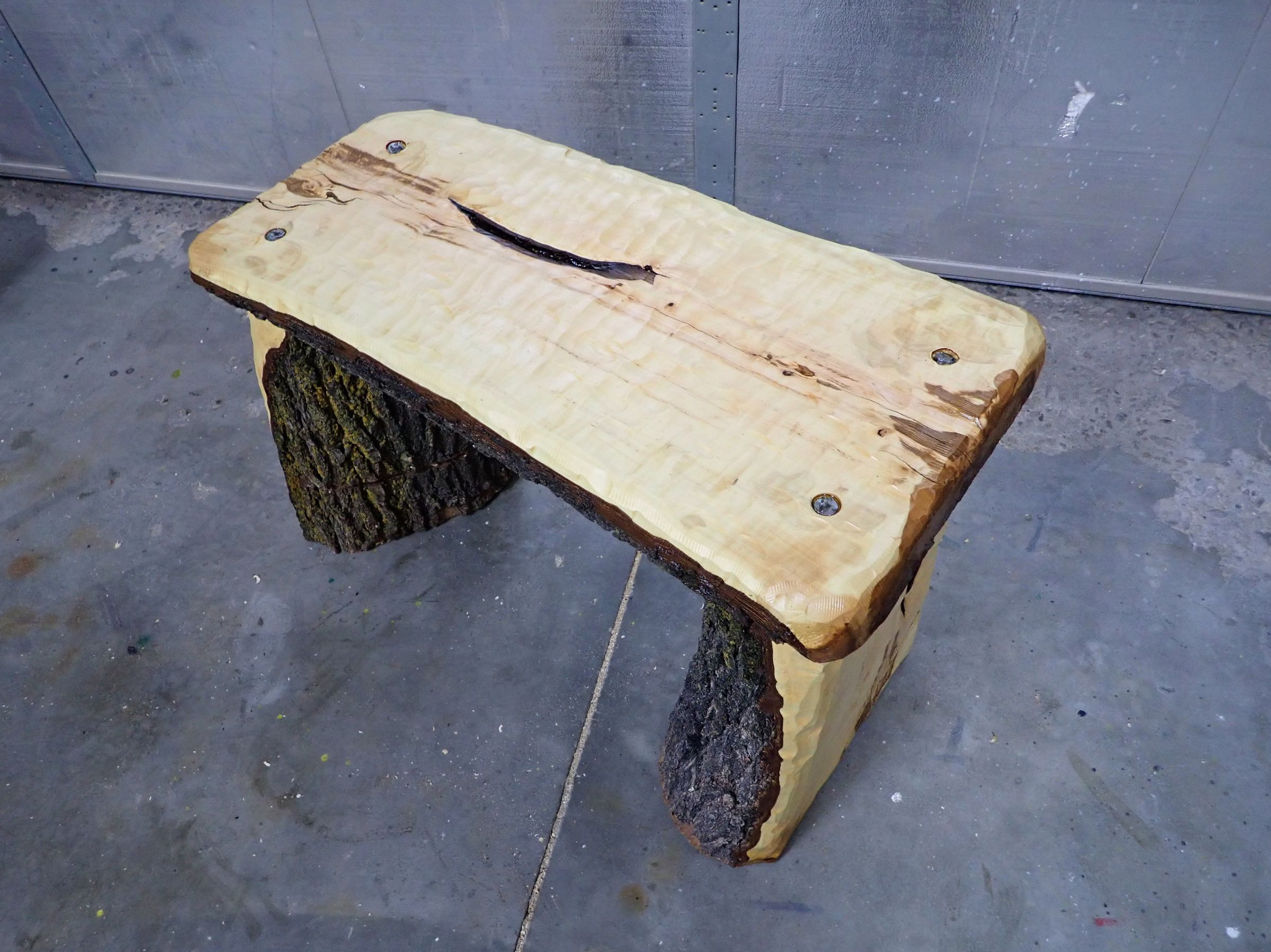Simple Garden Bench From a Log : 11 Steps (with Pictures) - Instructables