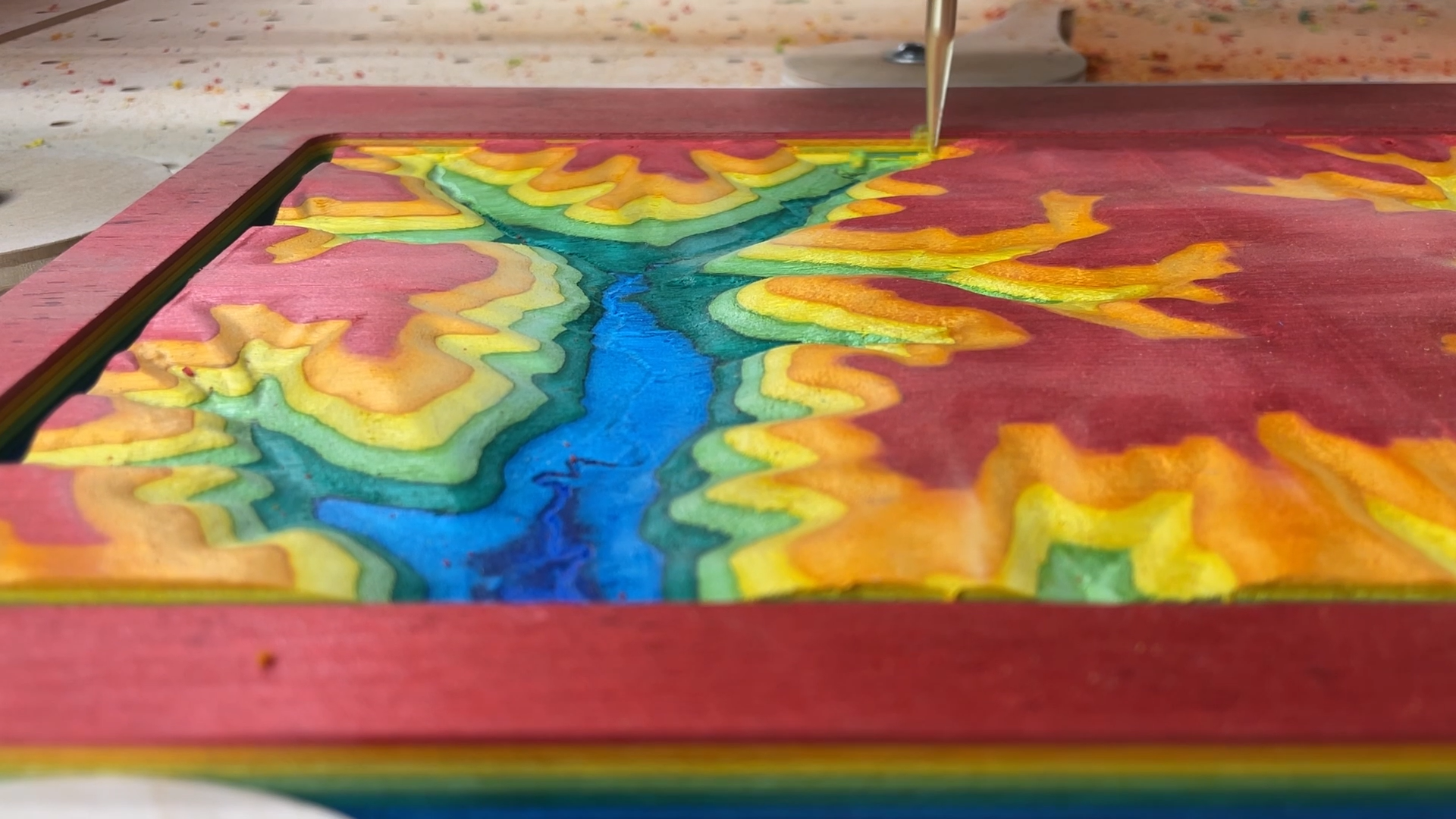 Topographic Surface Download and CNC Carving With Easel Pro Software ...