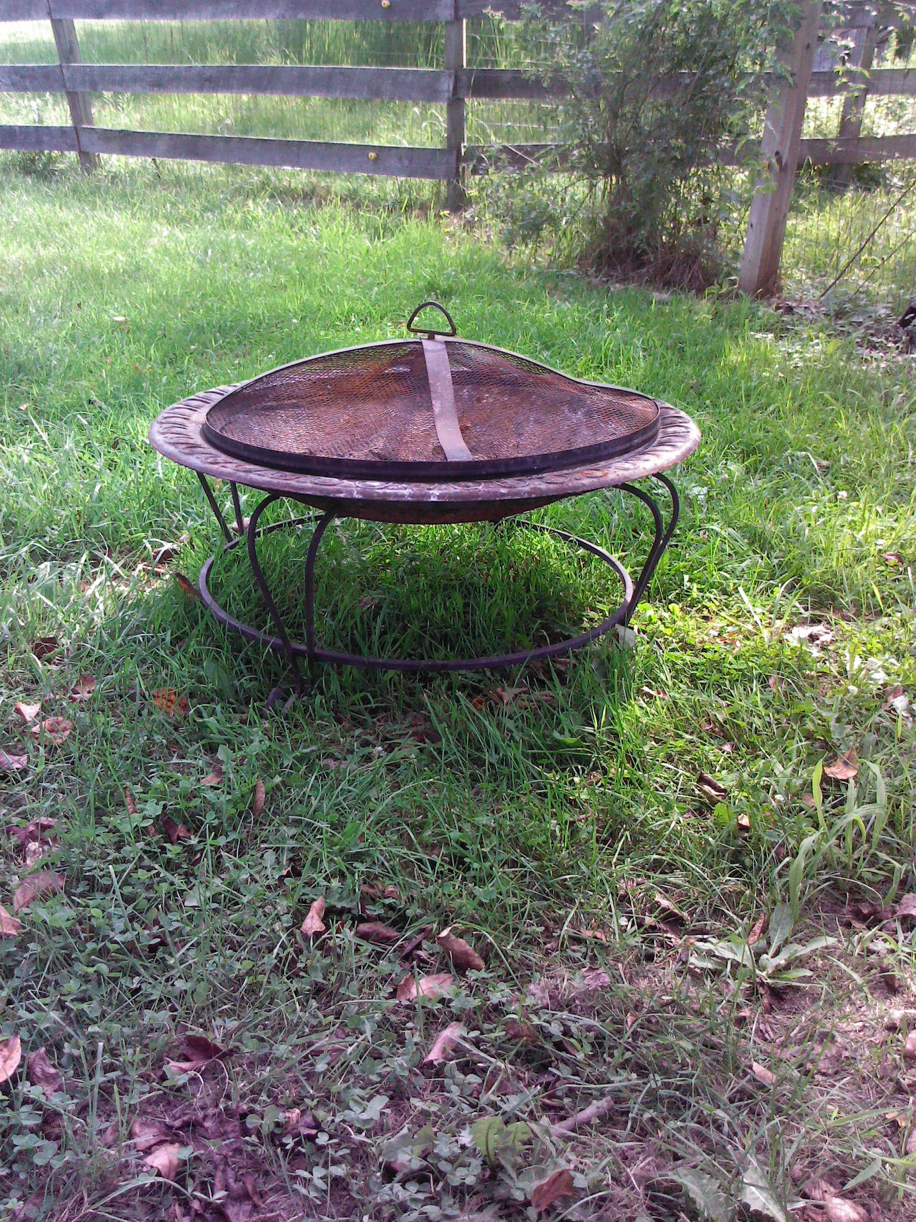 Modify Your Store Bought Iron Fire Pit : 5 Steps (with Pictures ...