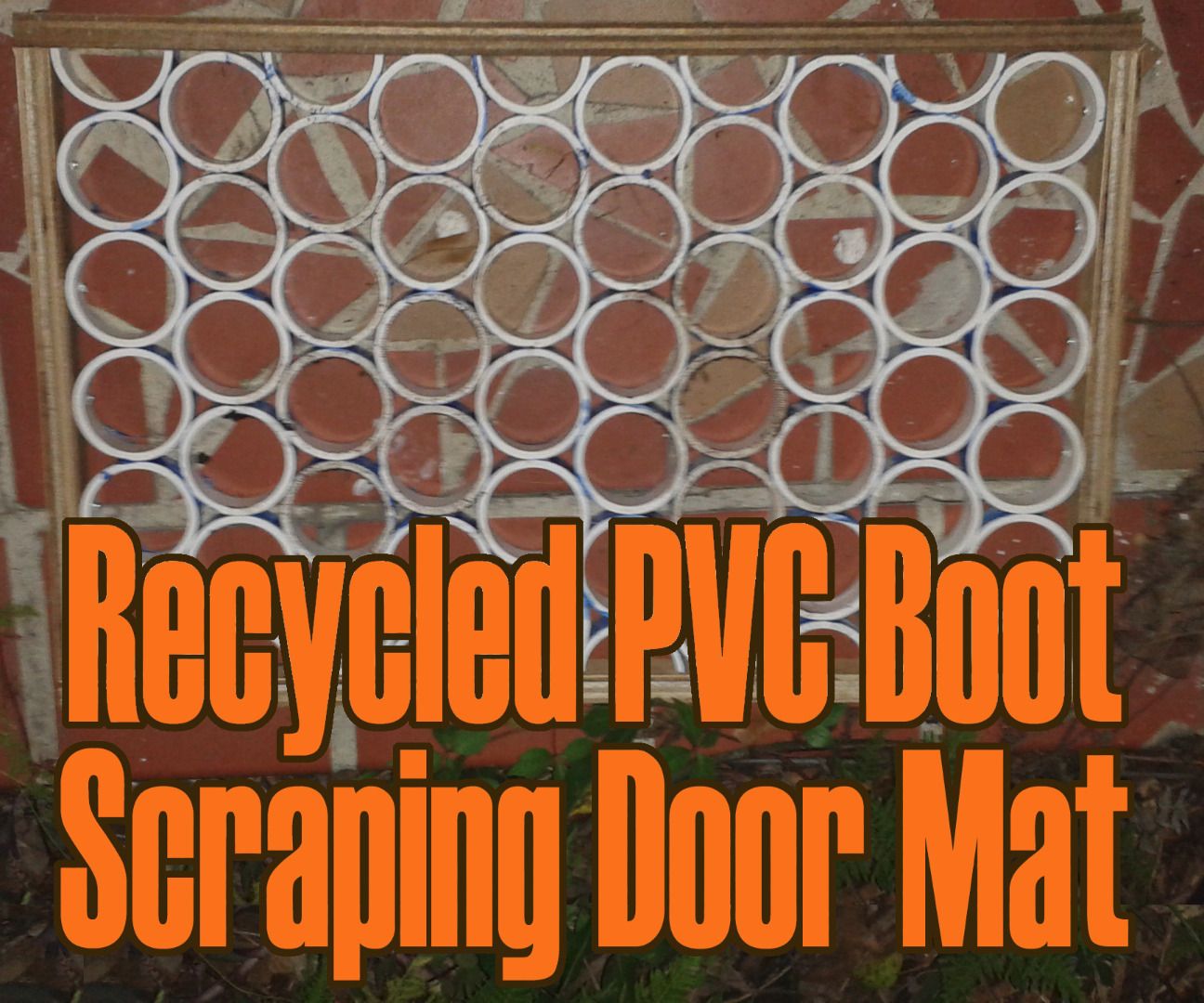 Recycled PVC Boot Scrubbing Door Mat : 4 Steps (with Pictures ...
