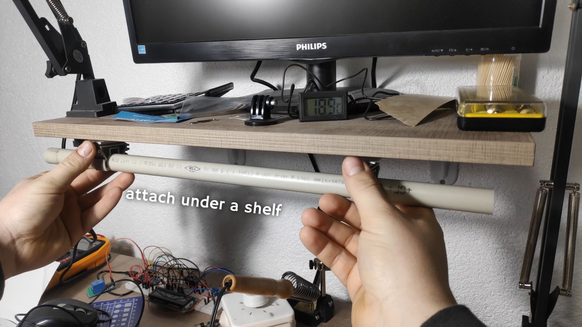 Desk Solder and Wire Rack : 3 Steps (with Pictures) - Instructables