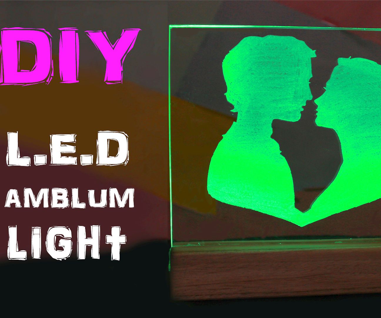 How to Make Your Own L.E.D Emblem Light With Self Made Stencil and ...