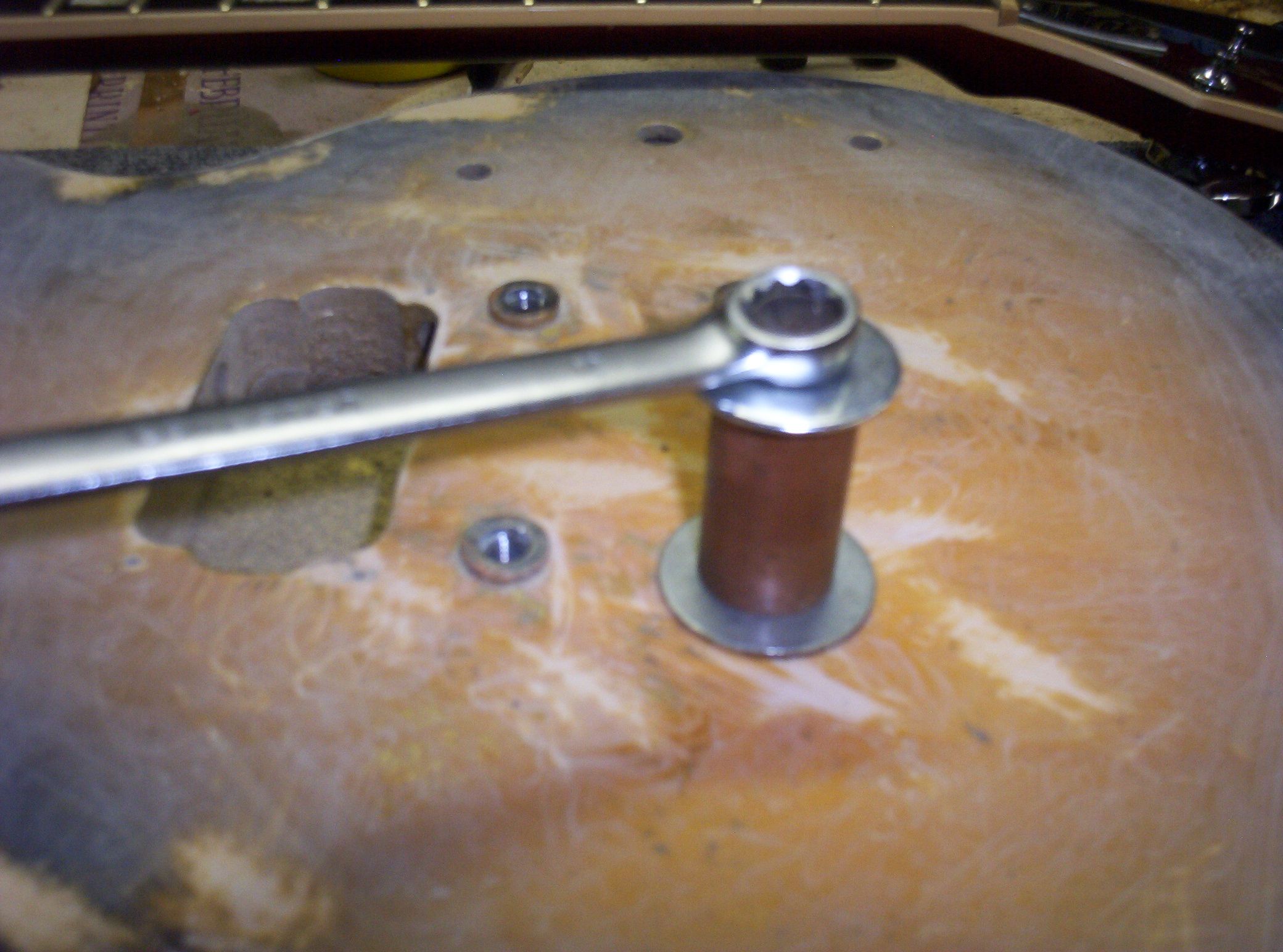 How to Remove Tune-o-Matic Bushings From Les Paul Style Guitar : 4 ...