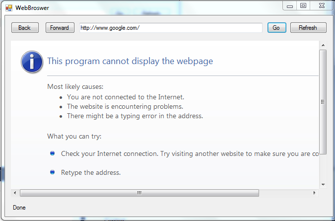 Creating a Program in Visual Basic: Web Browser : 9 Steps - Instructables