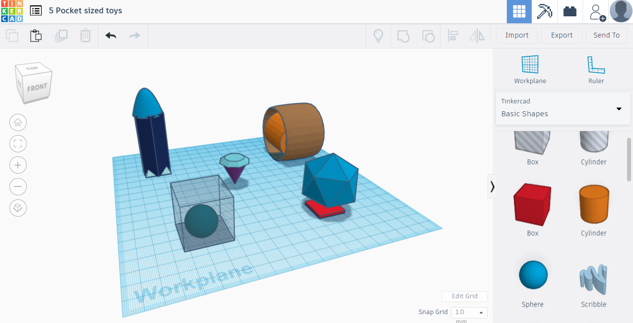 5 Pocket Sized Toys for Little Kids (in Tinkercad) : 6 Steps ...