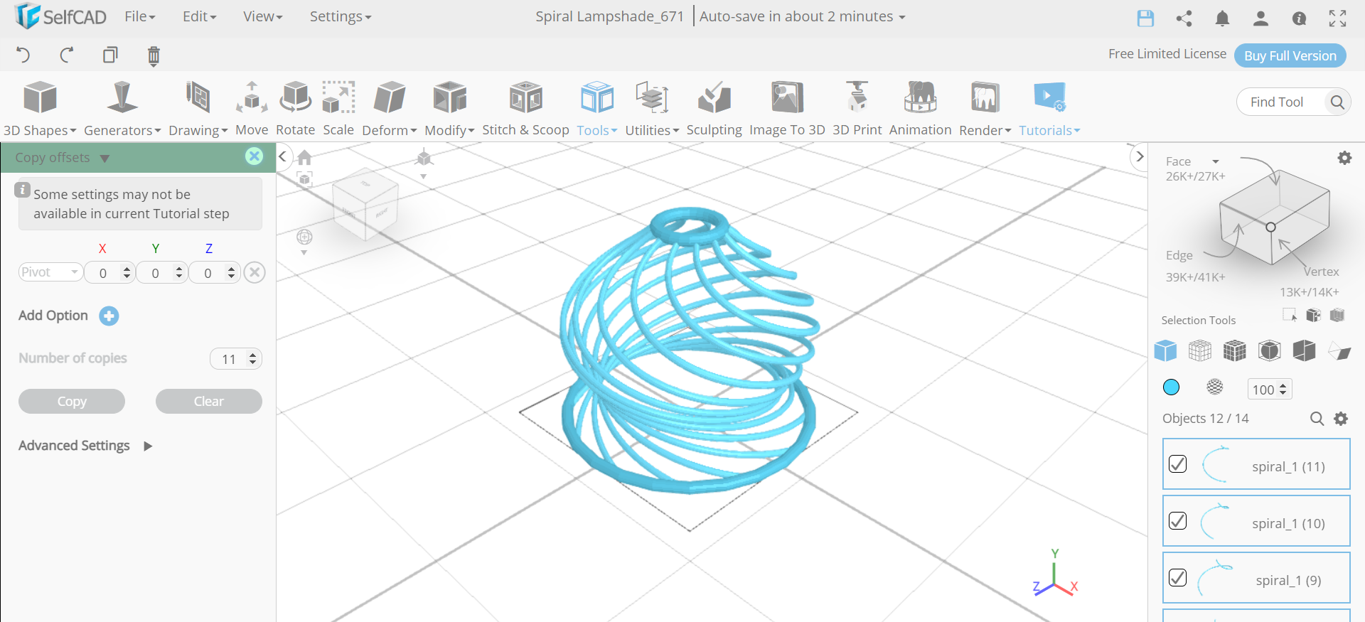 HOW TO CREATE 3D WIREFRAME MODELS LIKE SPIRAL LAMP SHADE AND OUTDOOR ...