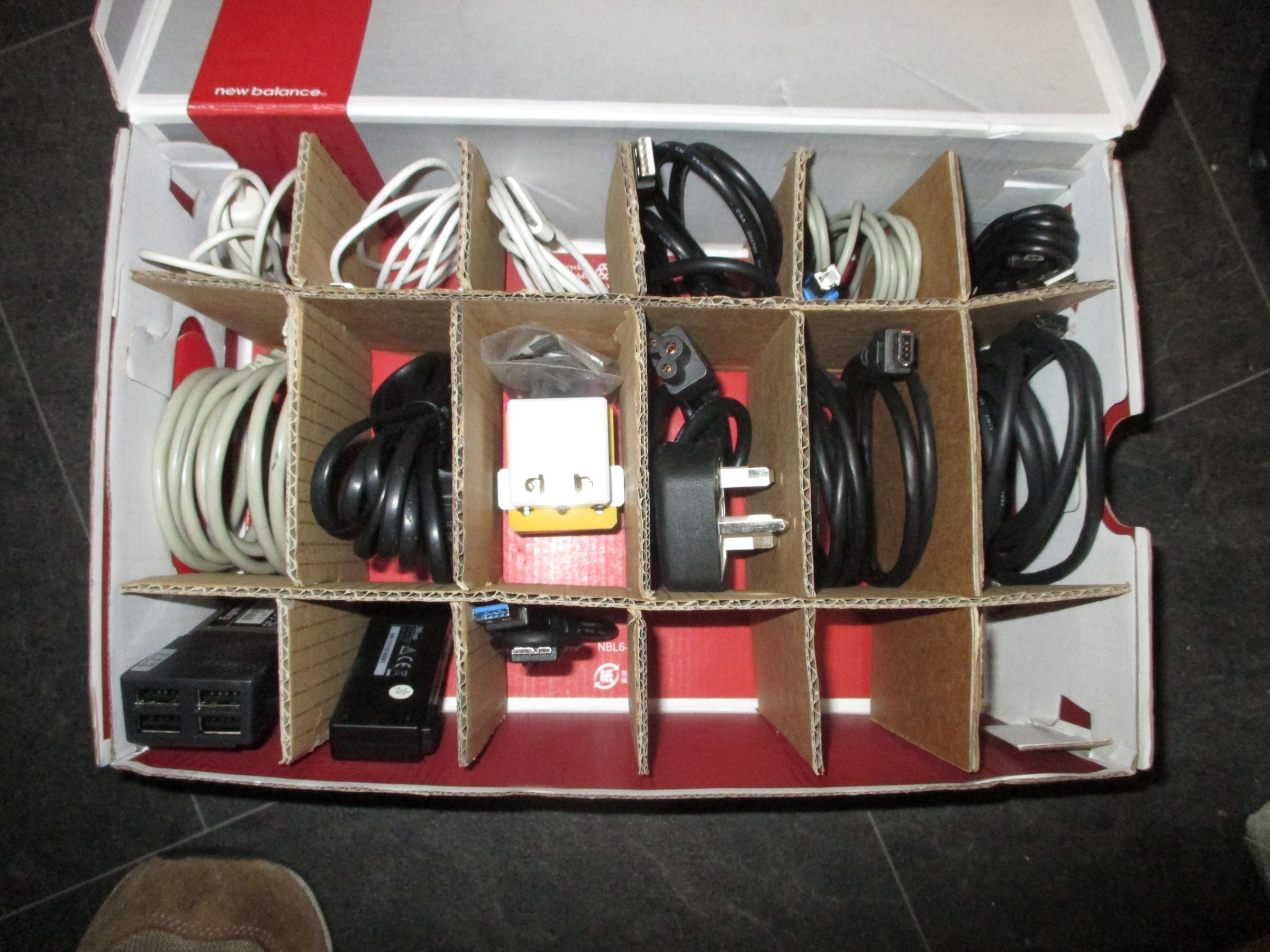 Shoebox Cable Sorter : 3 Steps (with Pictures) - Instructables