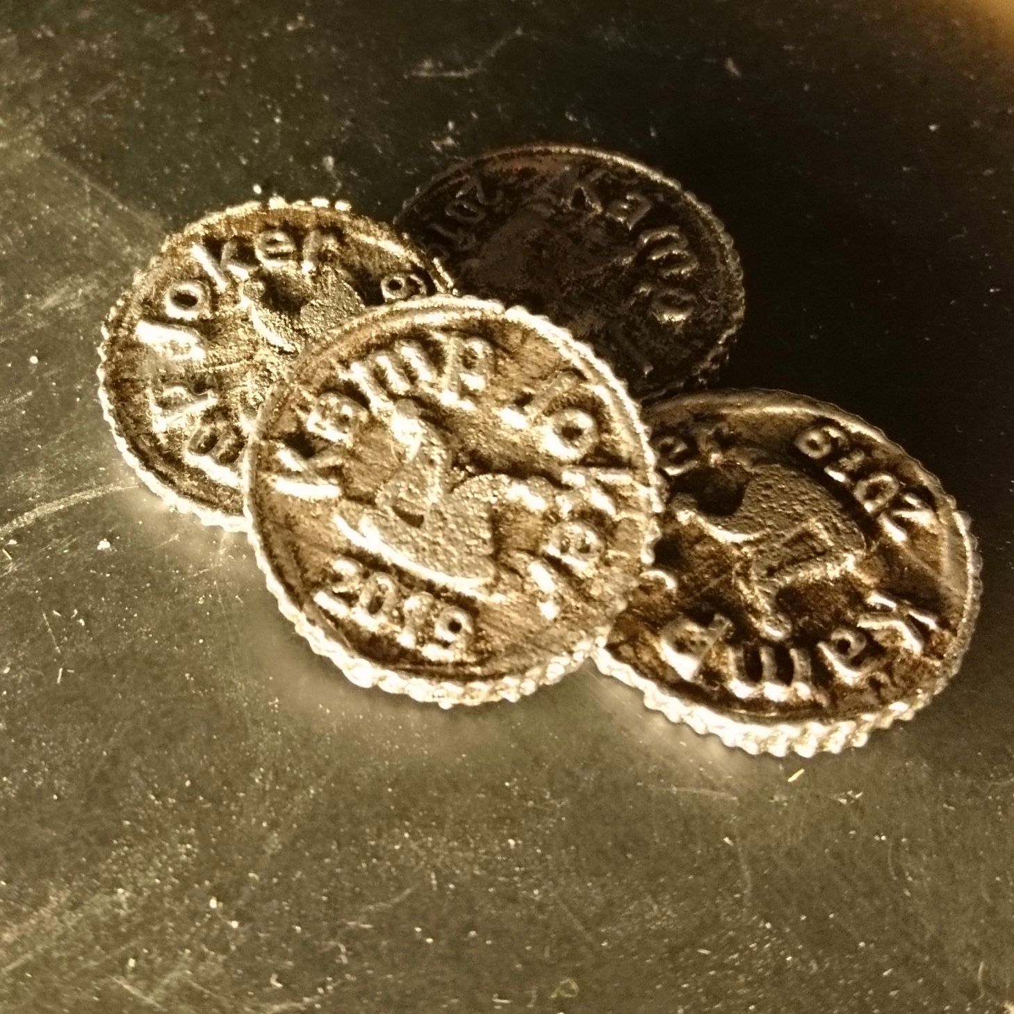 Pewter Coins Casted in Cotton Putty Sand : 9 Steps (with Pictures ...