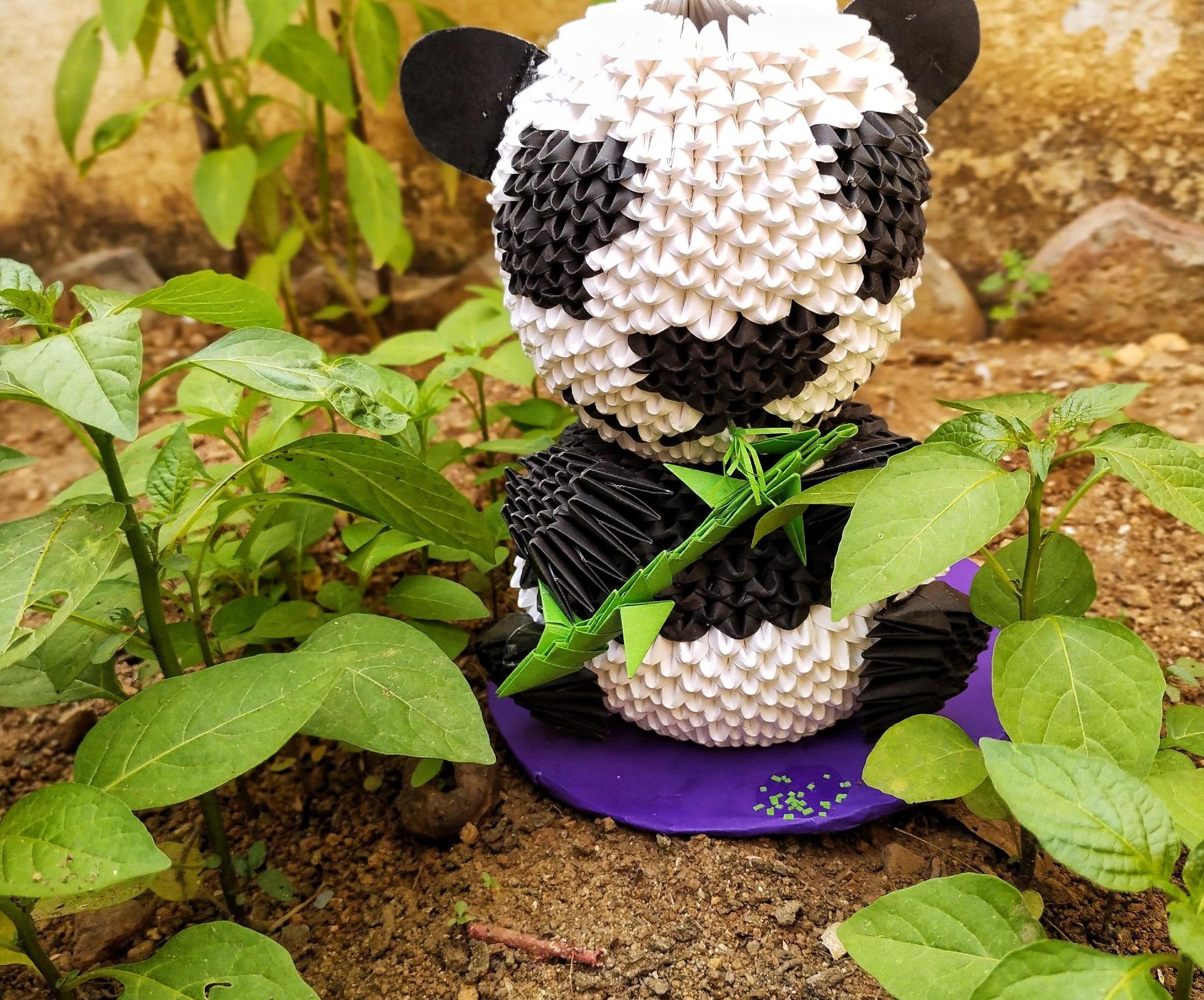 MODULAR ORIGAMI 3D PANDA : 17 Steps (with Pictures) - Instructables