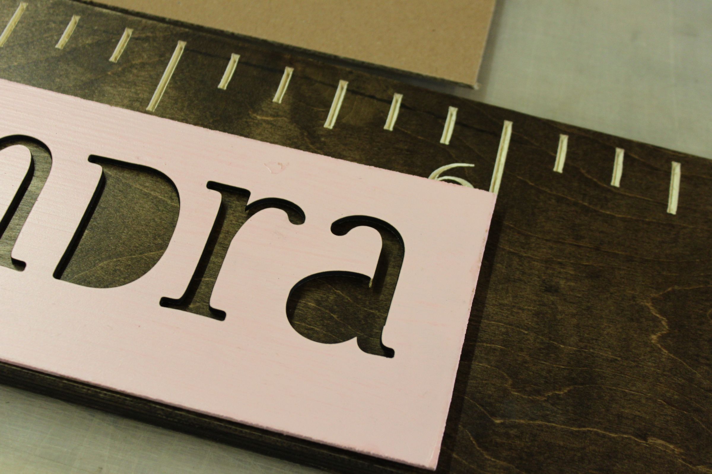 Embossed Name Growth Chart Ruler - Assembly : 7 Steps (with Pictures ...