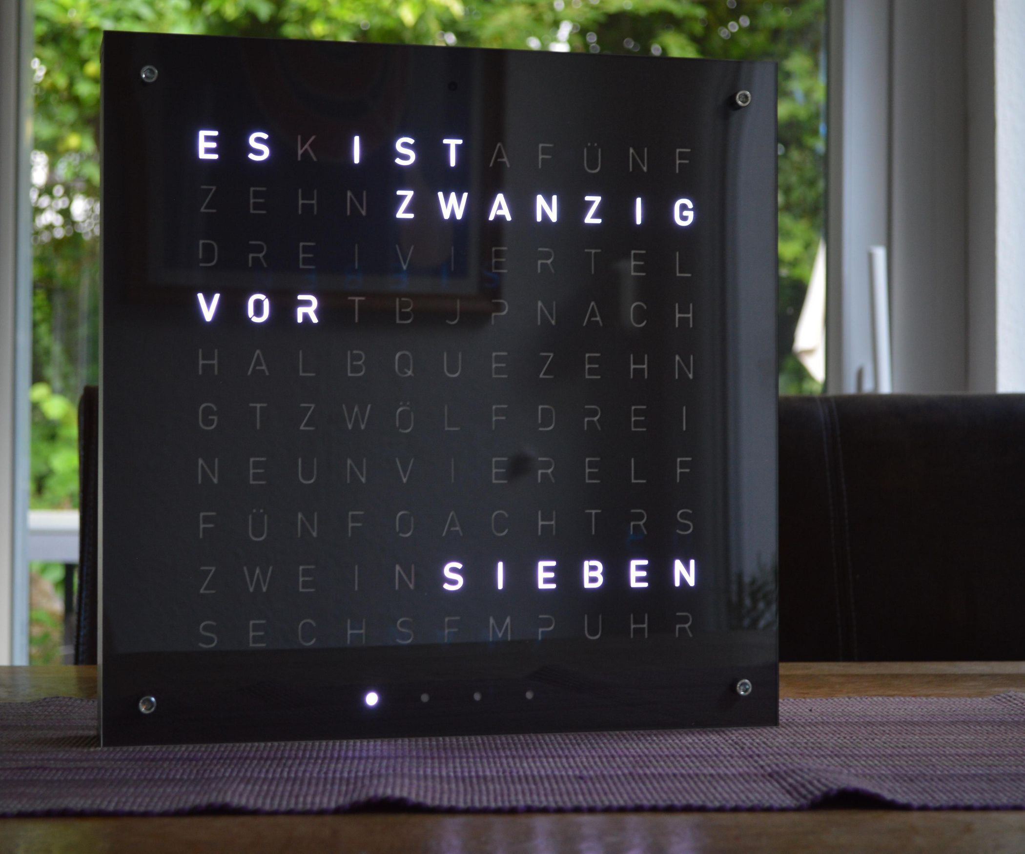 Word Clock (German Layout) : 8 Steps - Instructables
