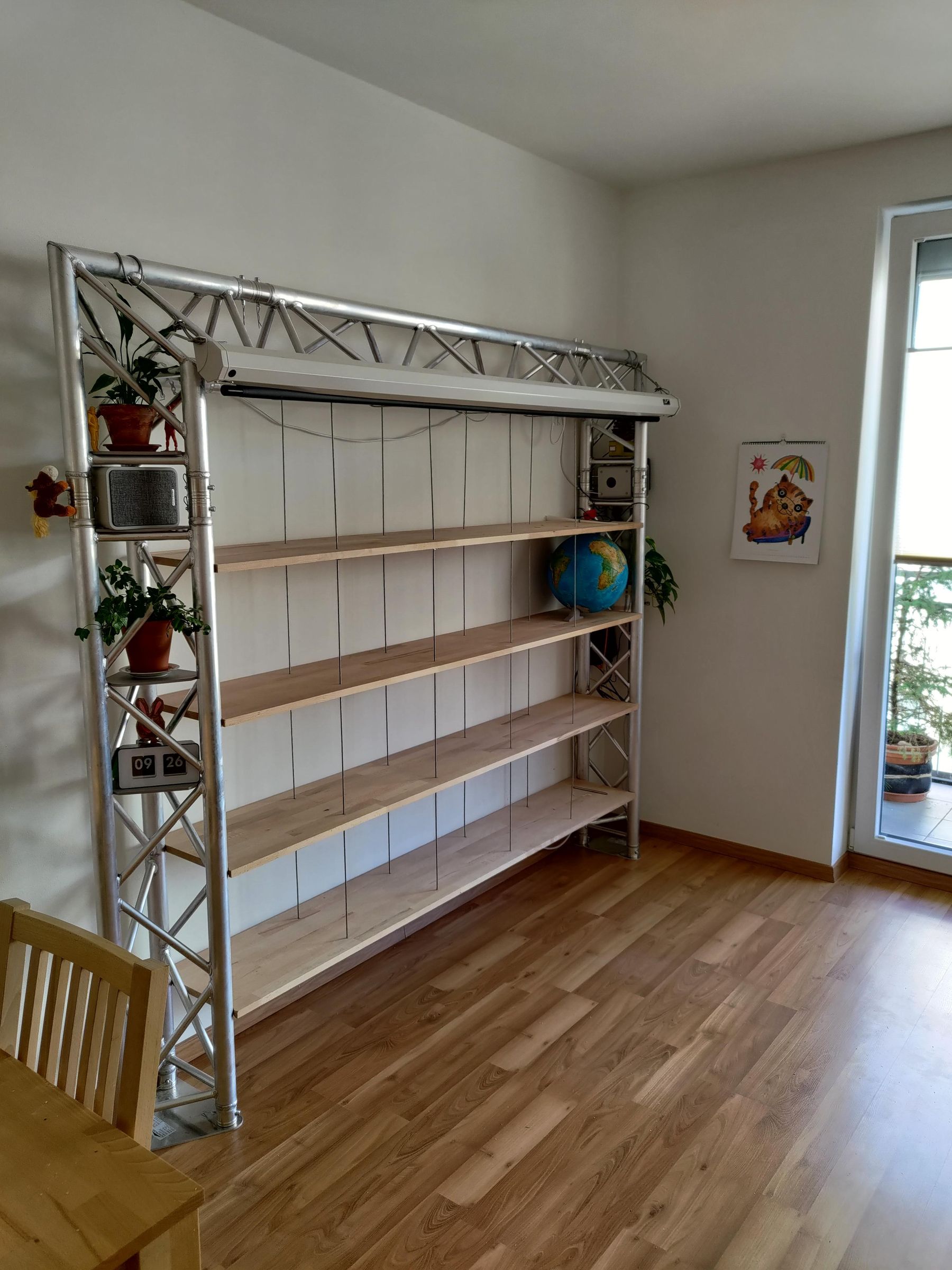 Truss Frame Shelving Unit With Home Theater : 10 Steps (with Pictures ...