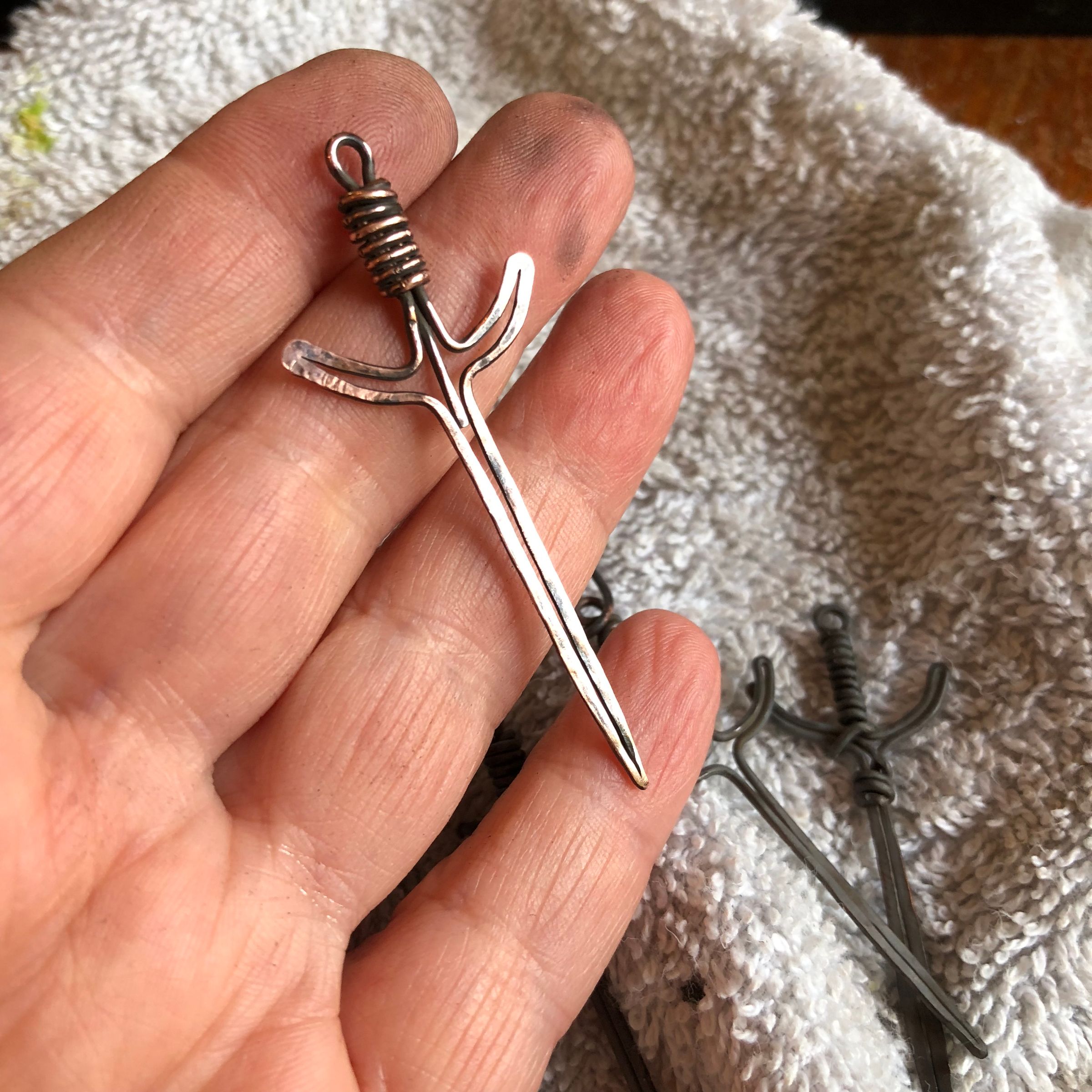 Sword Pendant Wire Wrapped Jewelry : 26 Steps (with Pictures ...