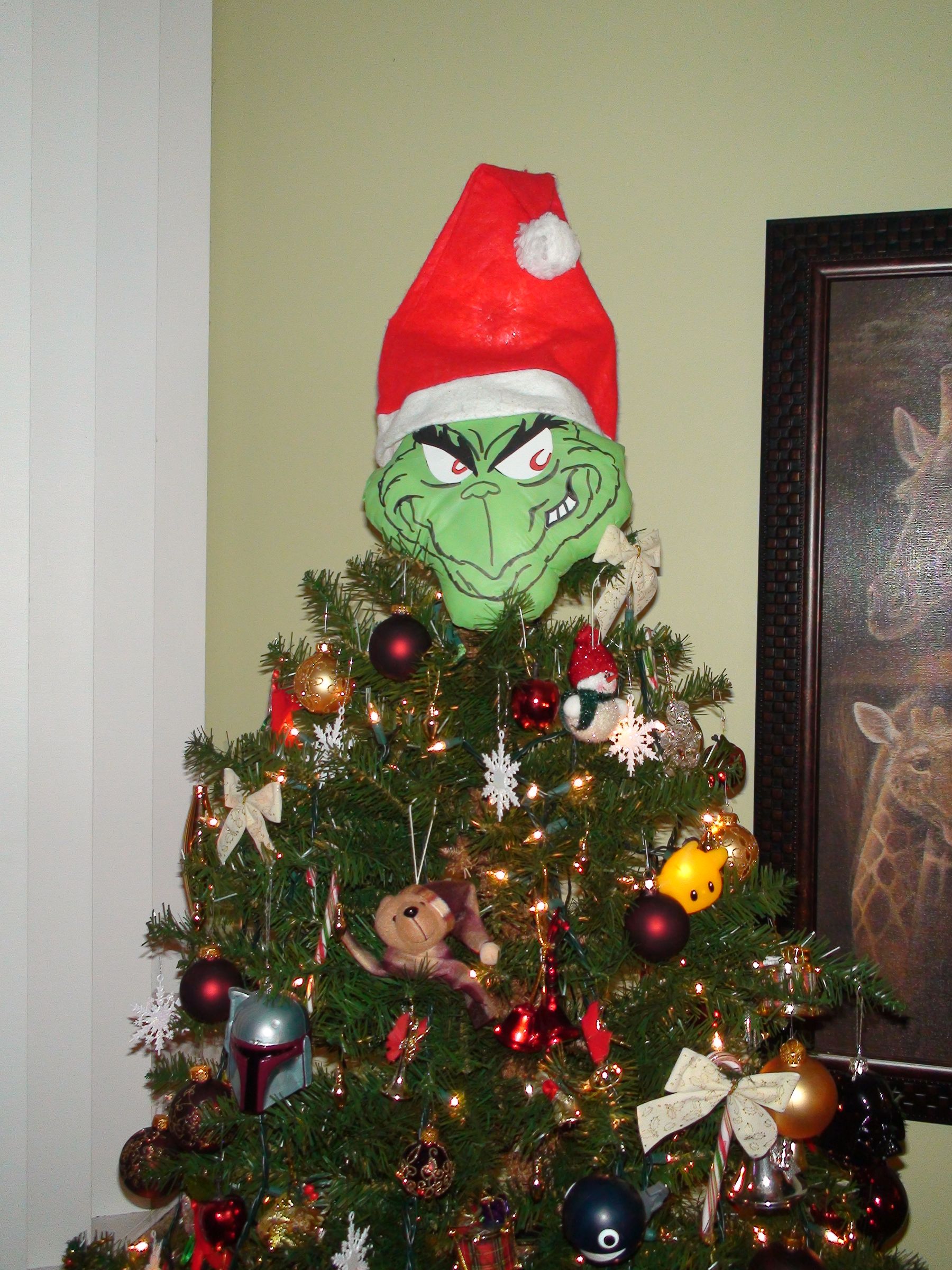 Grinch Christmas Tree Topper : 10 Steps - Instructables