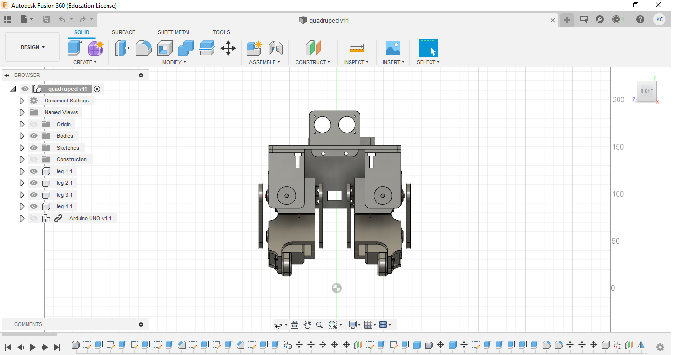 3D Printed Arduino Powered Quadruped Robot : 13 Steps (with Pictures ...