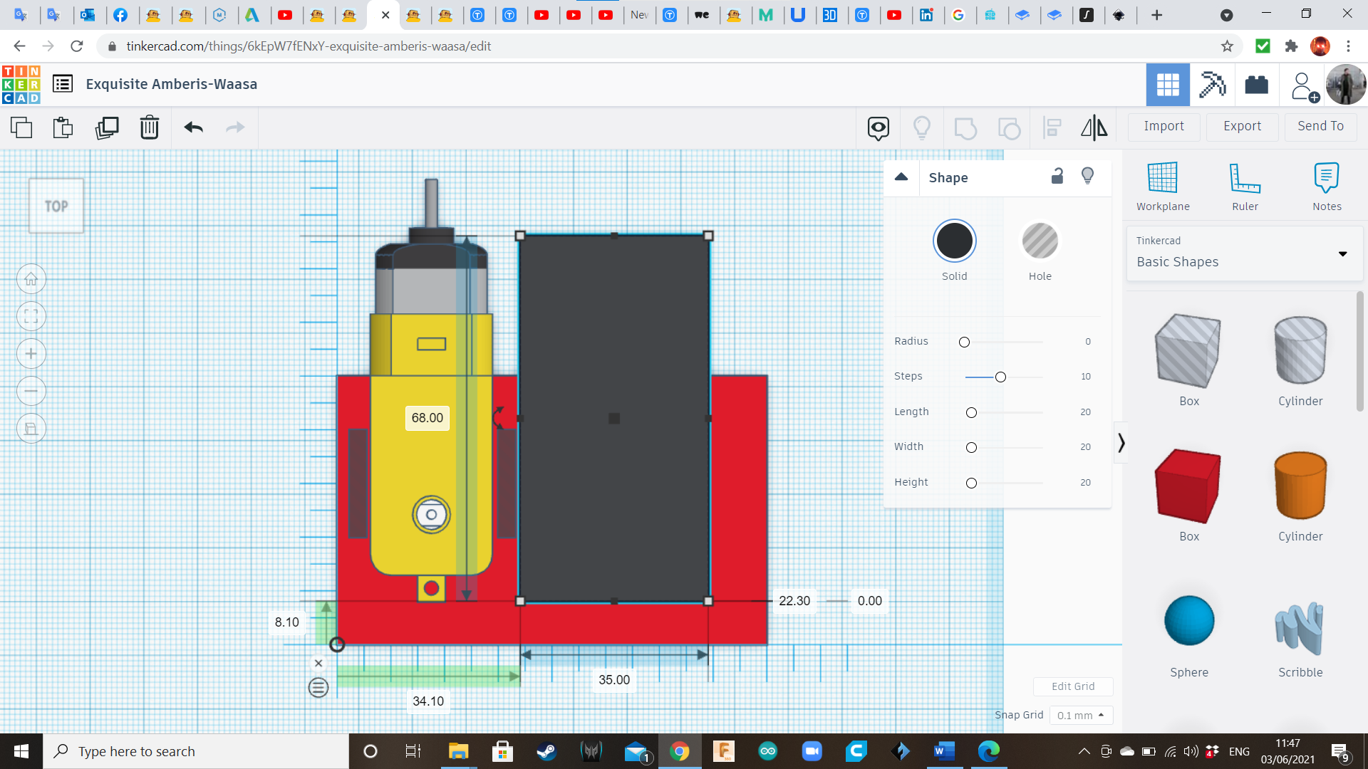 Tinkercad Robotics for School: Laser-cut Walking Machine! : 27 Steps ...