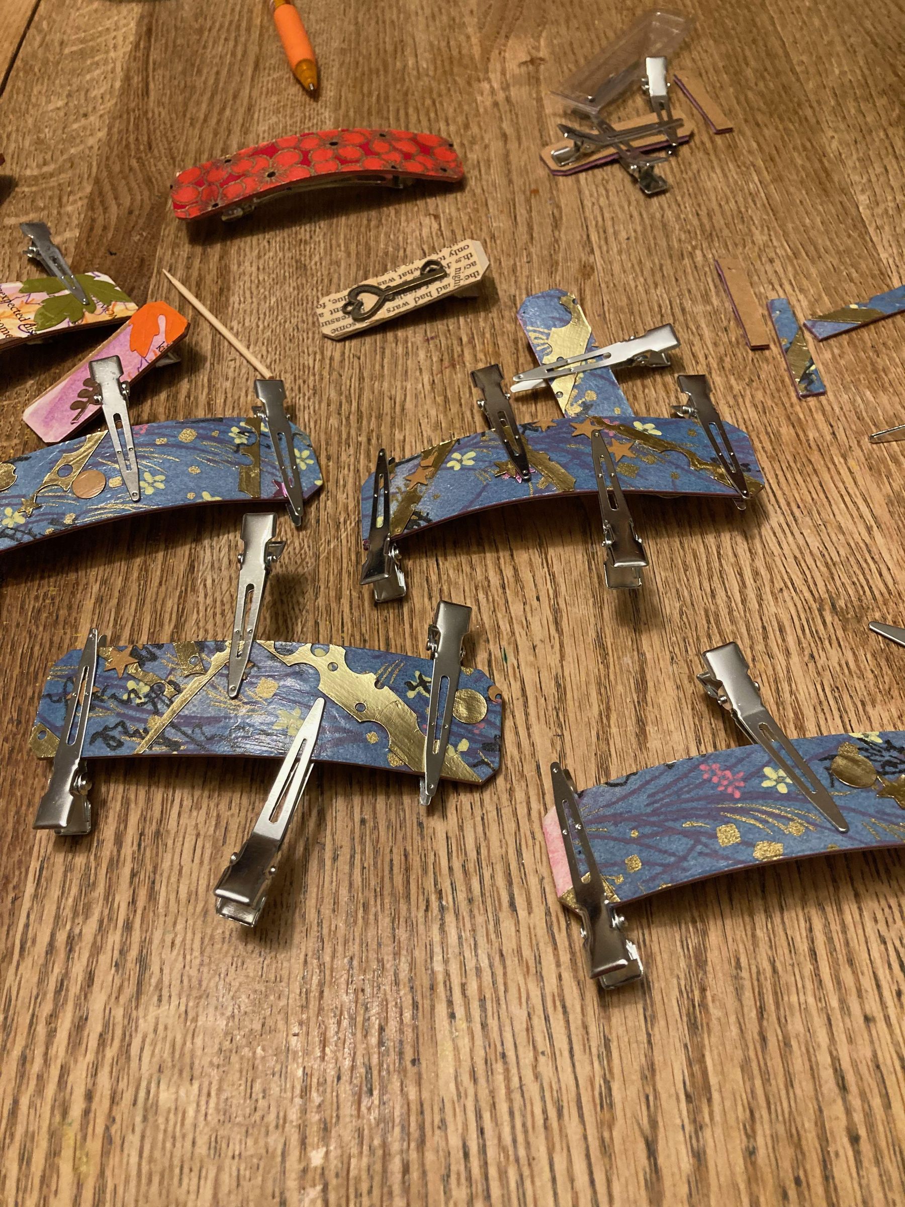 Laminated Paper Barrettes and Hair Clips : 12 Steps (with Pictures ...