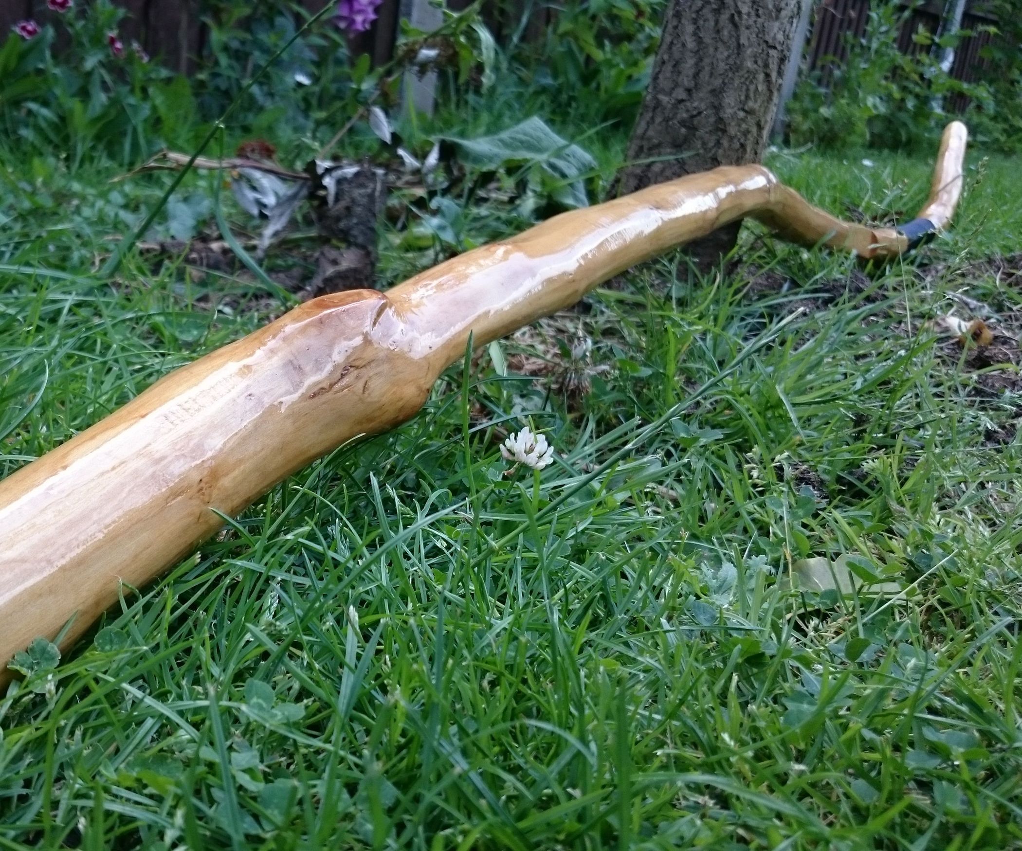 Walking Staff From a Cherry Branch : 6 Steps (with Pictures ...