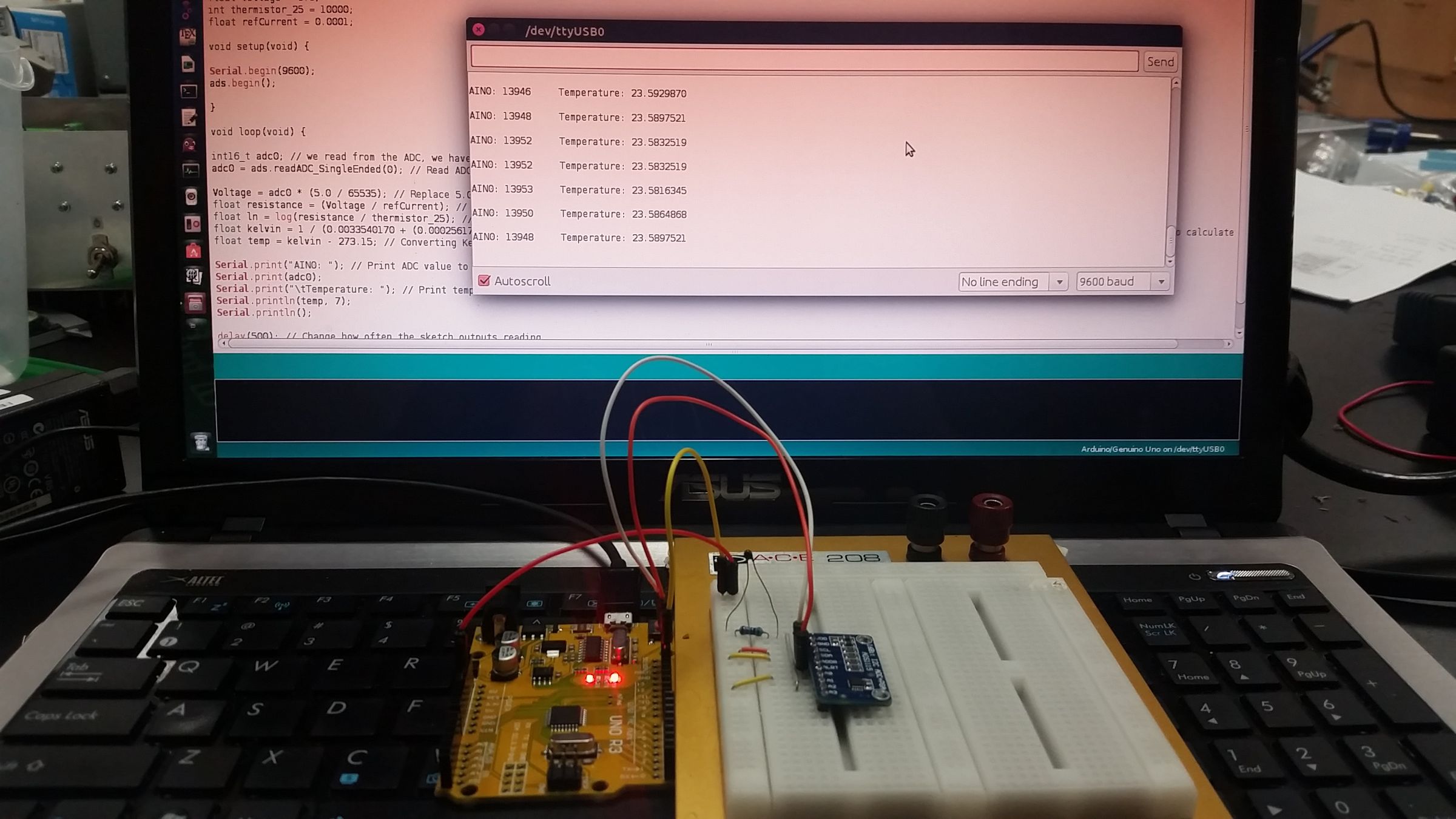 16-bit I2C Temperature Monitor Using Arduino : 6 Steps (with Pictures ...