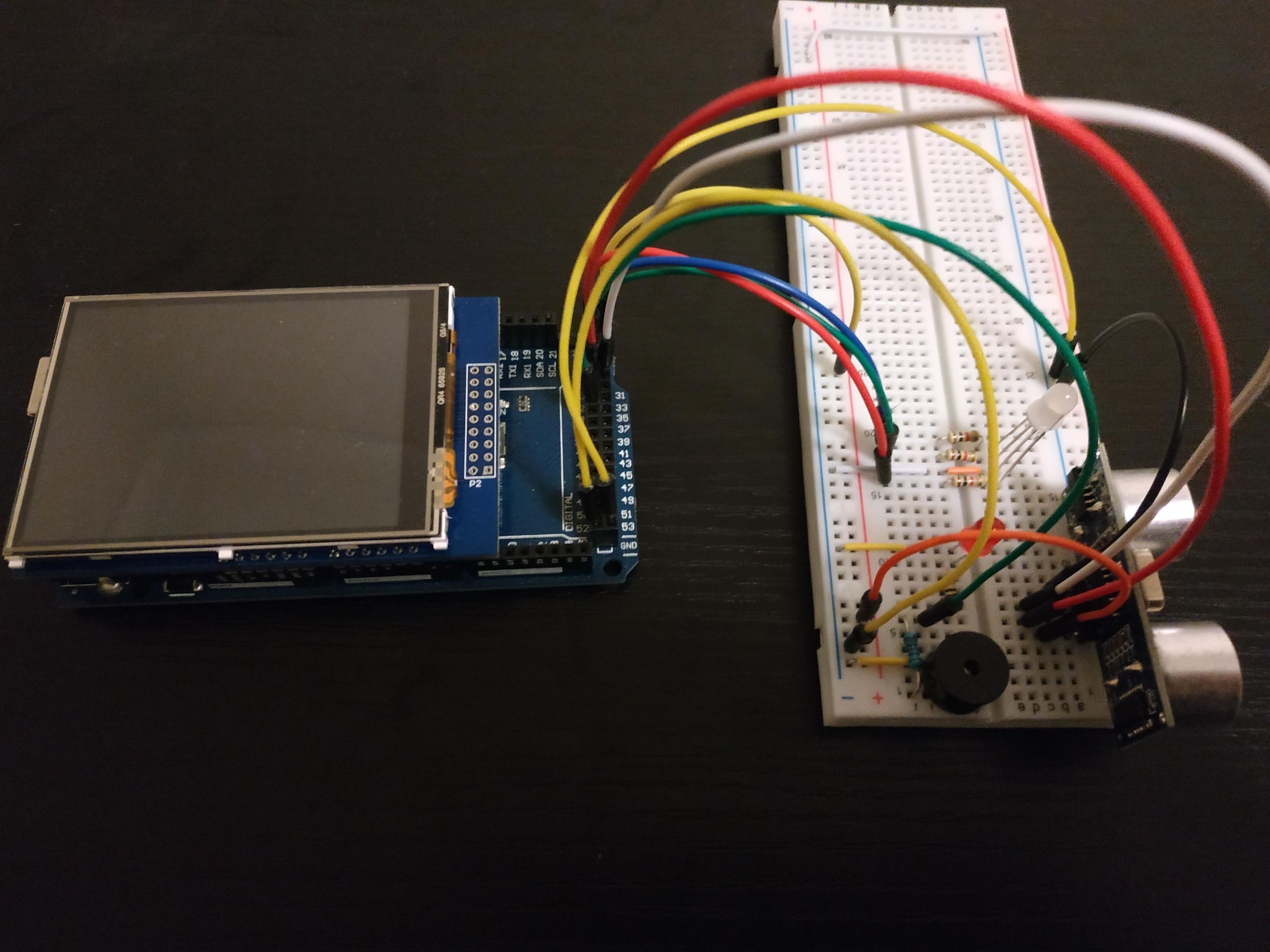 Arduino Ultrasonic Sensor With 2.8" TFT Screen Display : 9 Steps ...