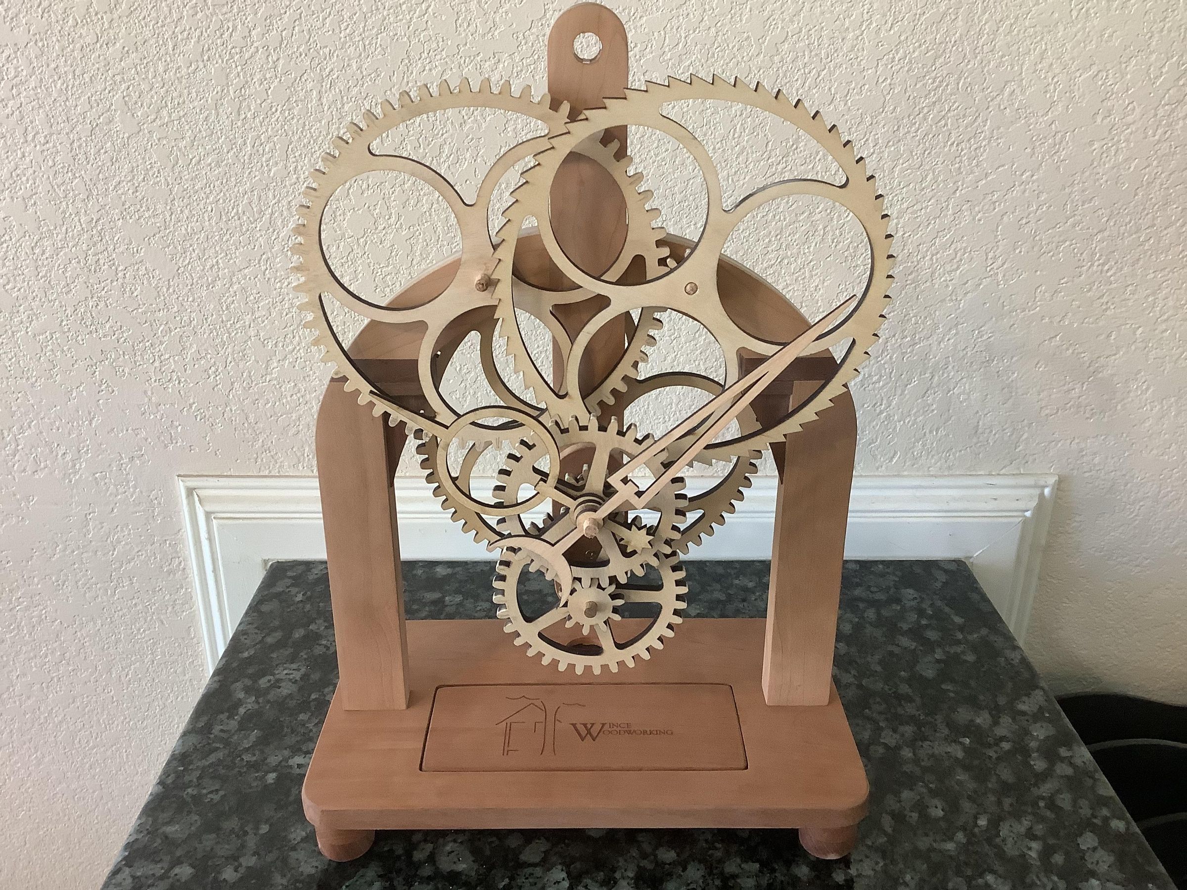 Eclipse - an Electromagnetically Impulsed Wooden Gear Clock - DXF Files ...