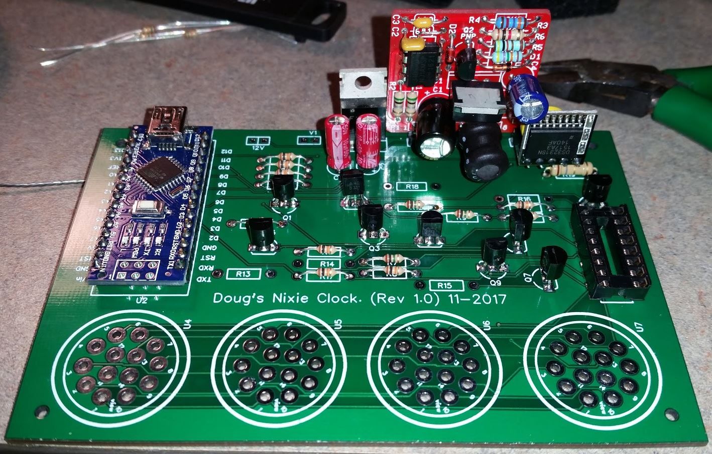 Arduino 4 Tube Multiplexed Nixie Clock : 10 Steps (with Pictures ...