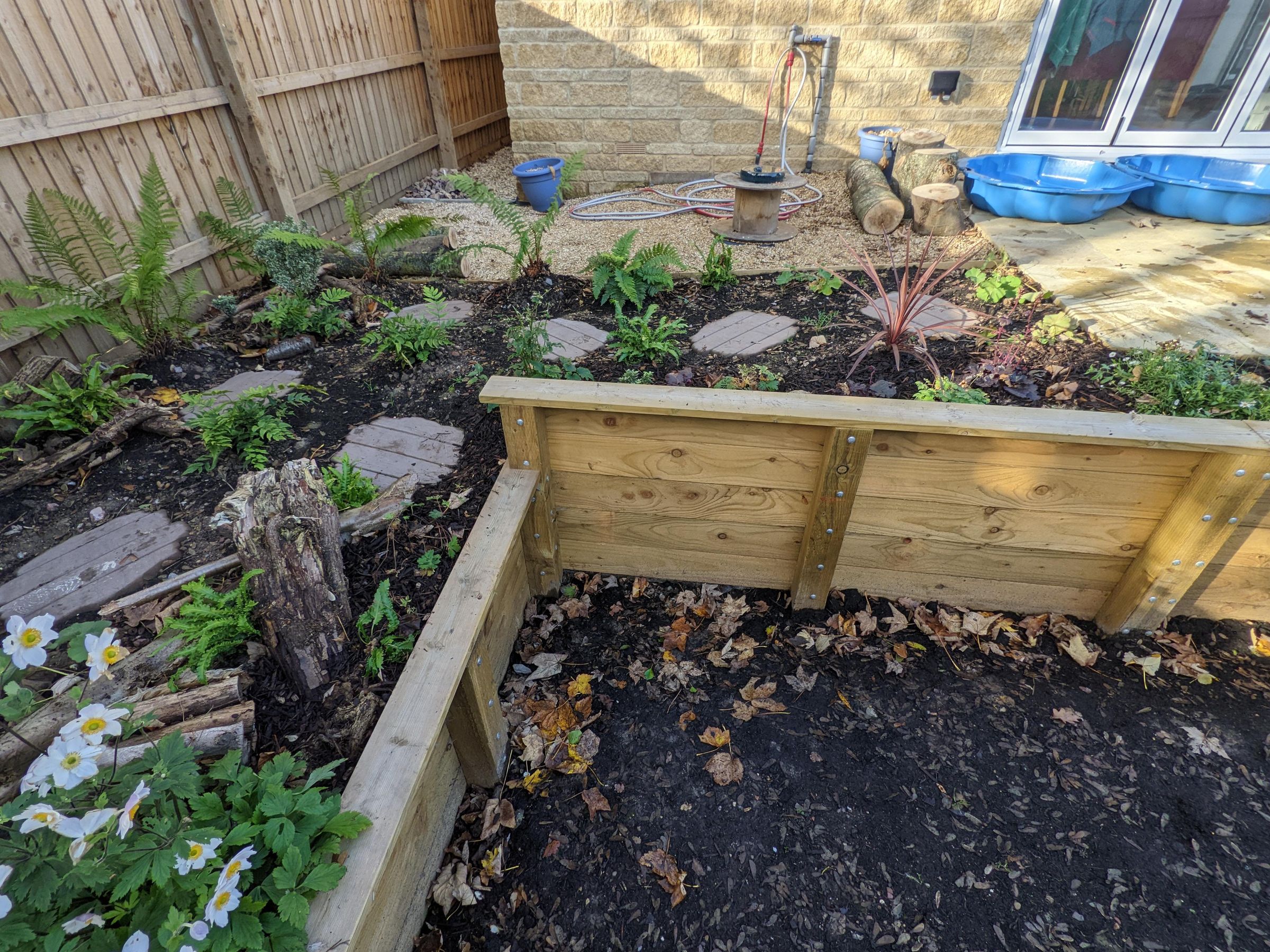 Creating a Beautiful Tiered Garden From a Boring New Build Slope : 8 ...