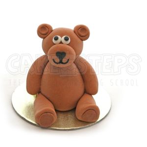 Classic Teddy Cake Topper Tutorial With Fondant/icing. : 8 Steps ...