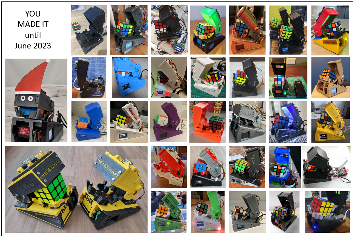 CUBOTino Autonomous: Small, 3D Printed, Rubik's Cube Robot (Raspberry Pi Zero 2, PiCamera) : 12 ...