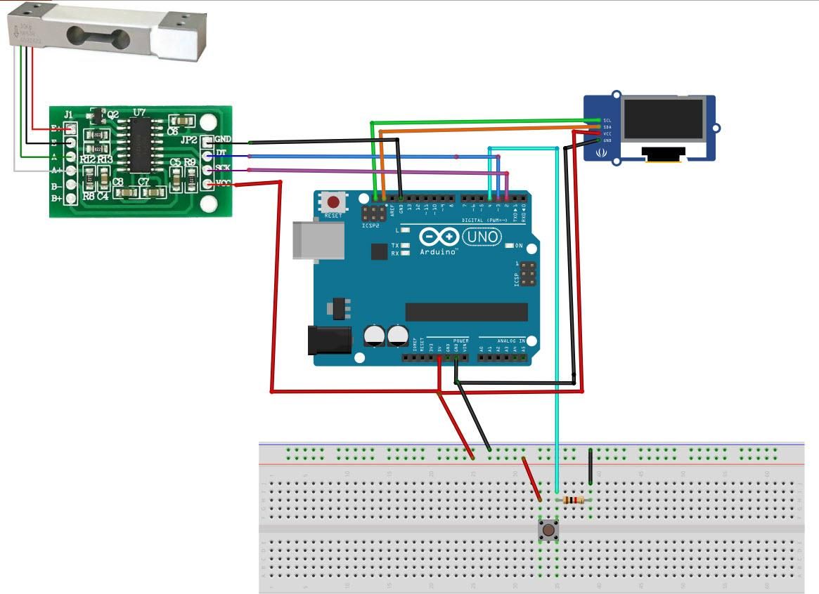 Smart Cumulative Weighing Scale with HX711 and Visuino - DFRobot Maker ...