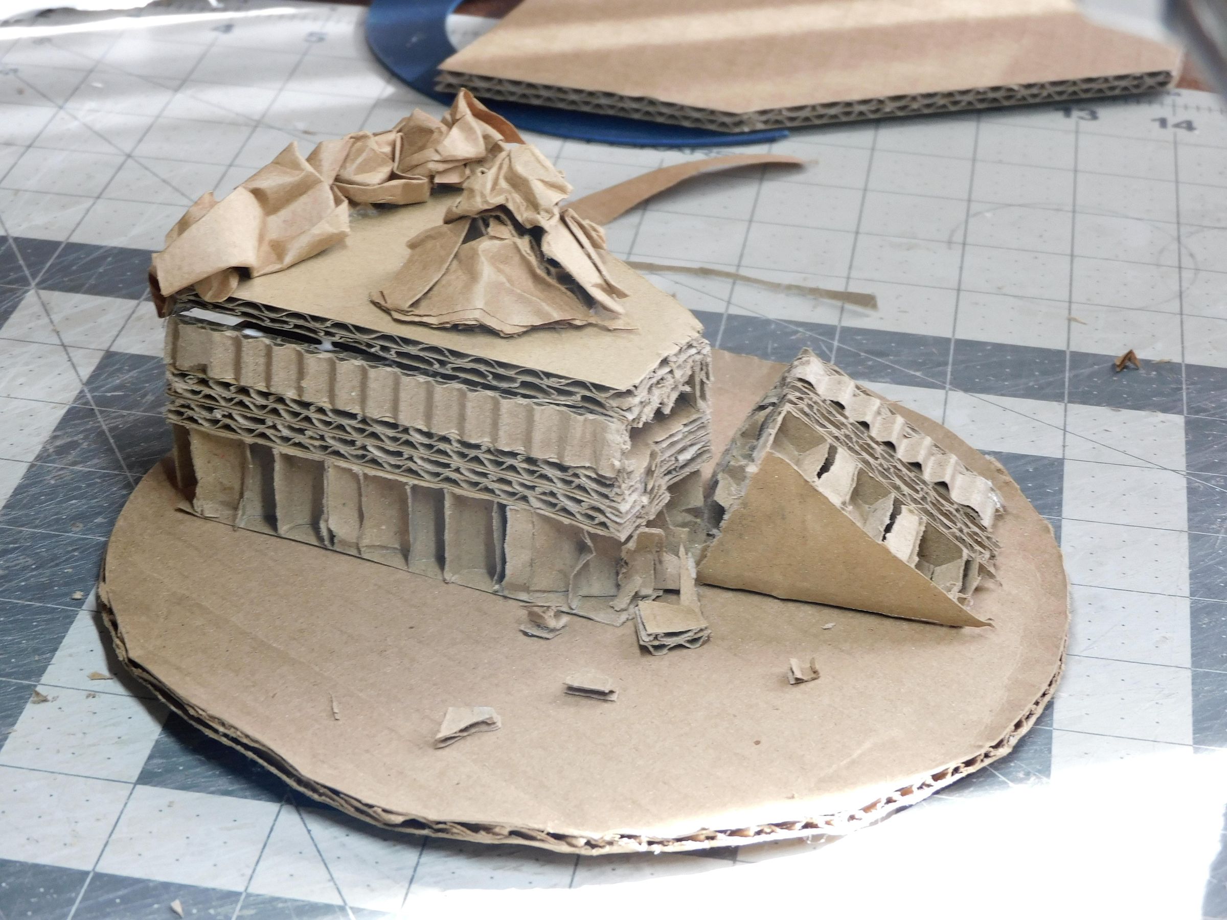 Easy Layered Pie Slice Sculptue/model, From Cardboard, and Brown Paper ...