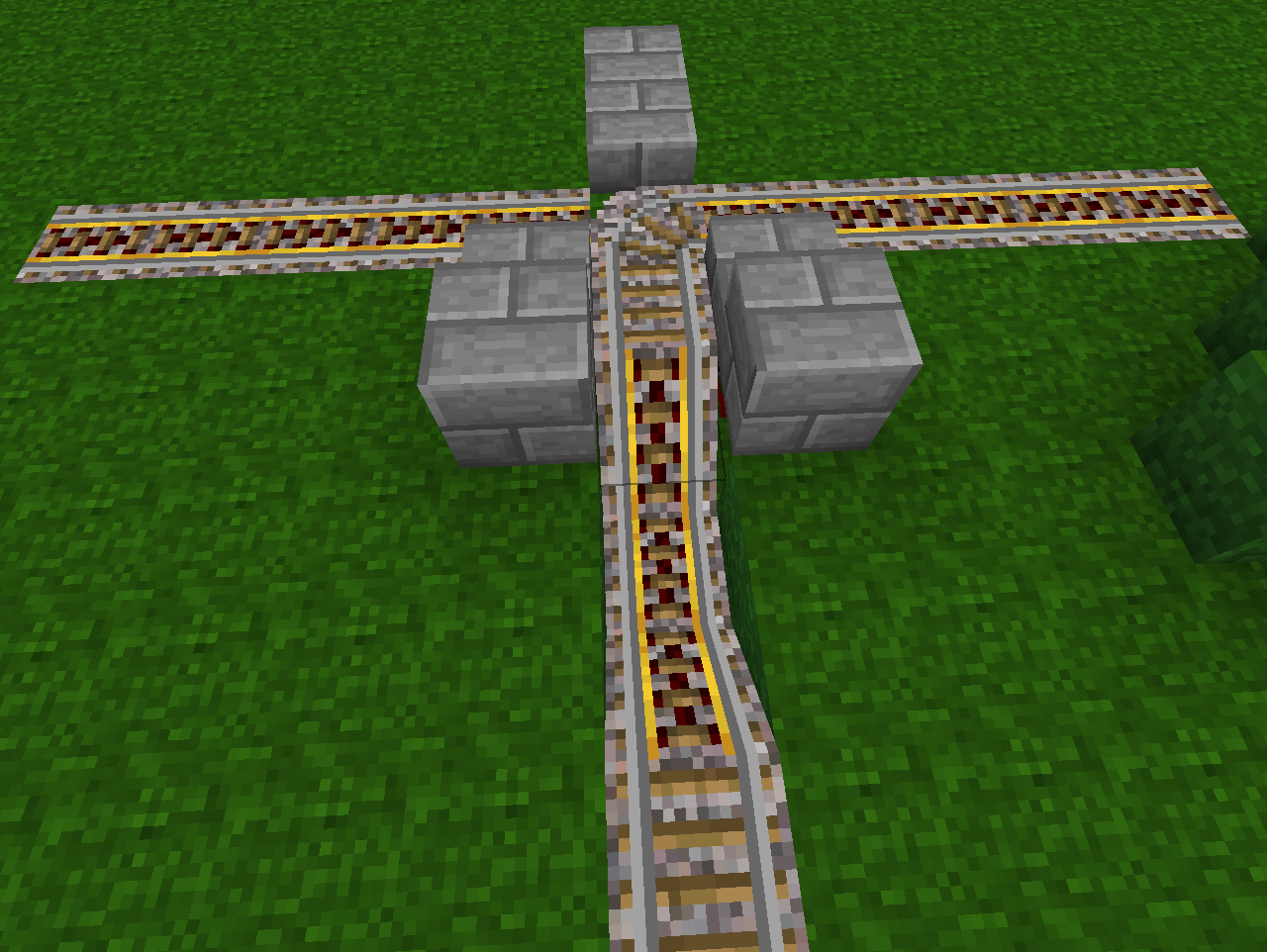 Minecraft Mine-cart Manual Track Switch : 5 Steps - Instructables