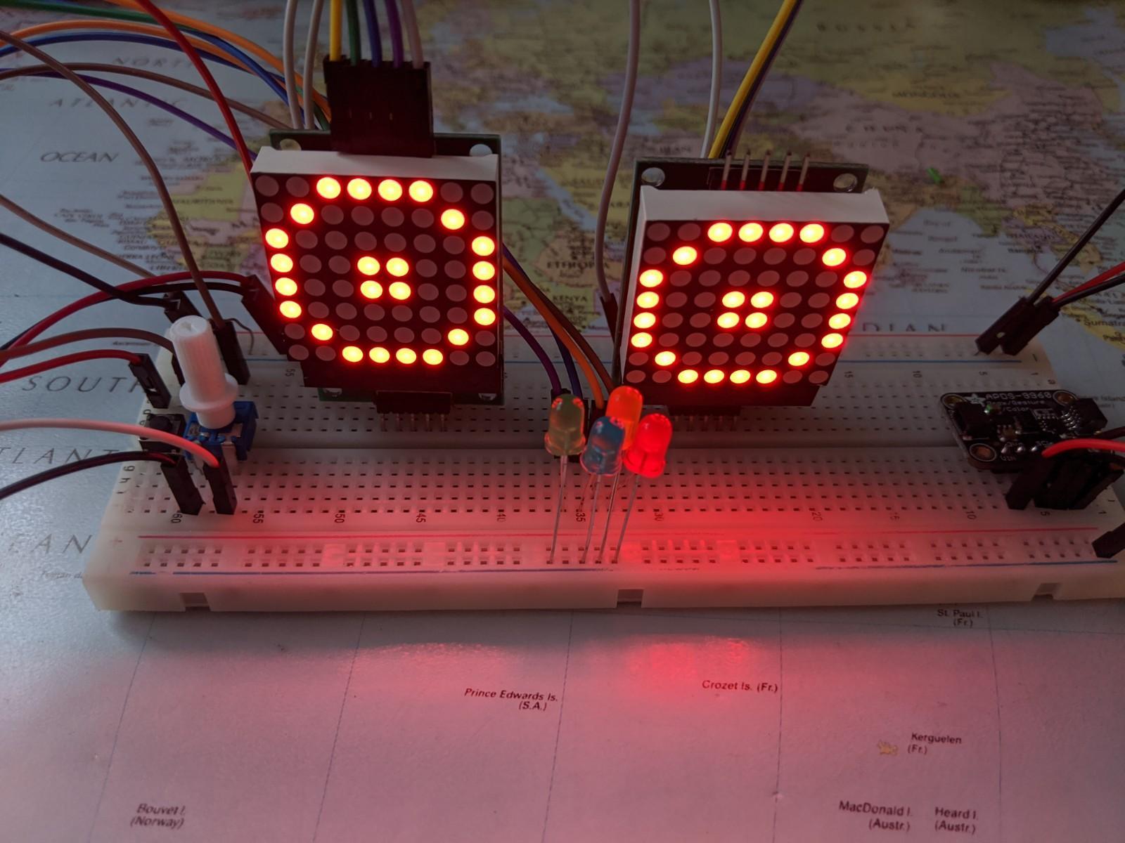 Moving LED Eyes Using a Range of Inputs Including Gesture Control : 5 ...