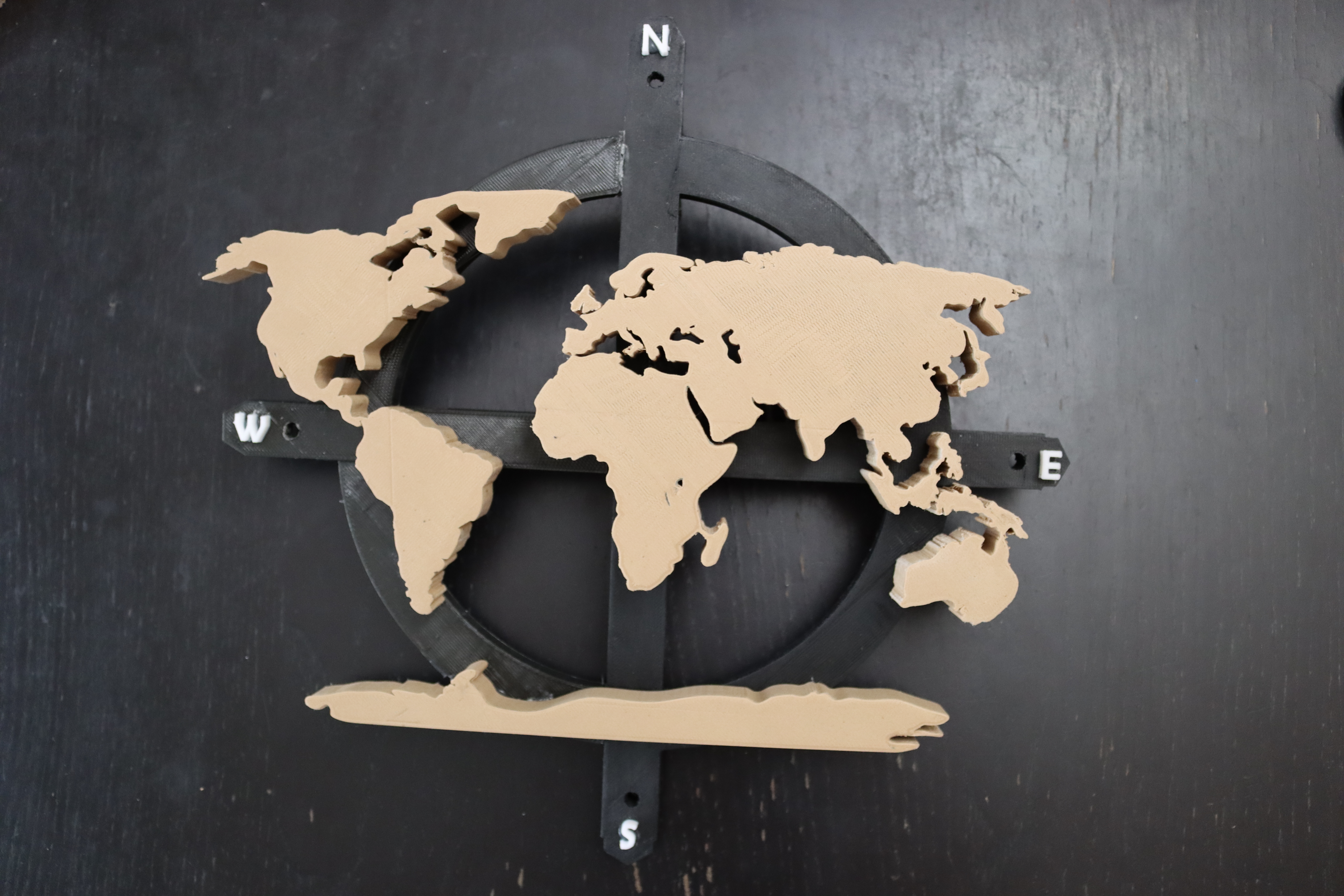 3D Printed World Map Wall Art (Made in Fusion 360) : 19 Steps (with ...