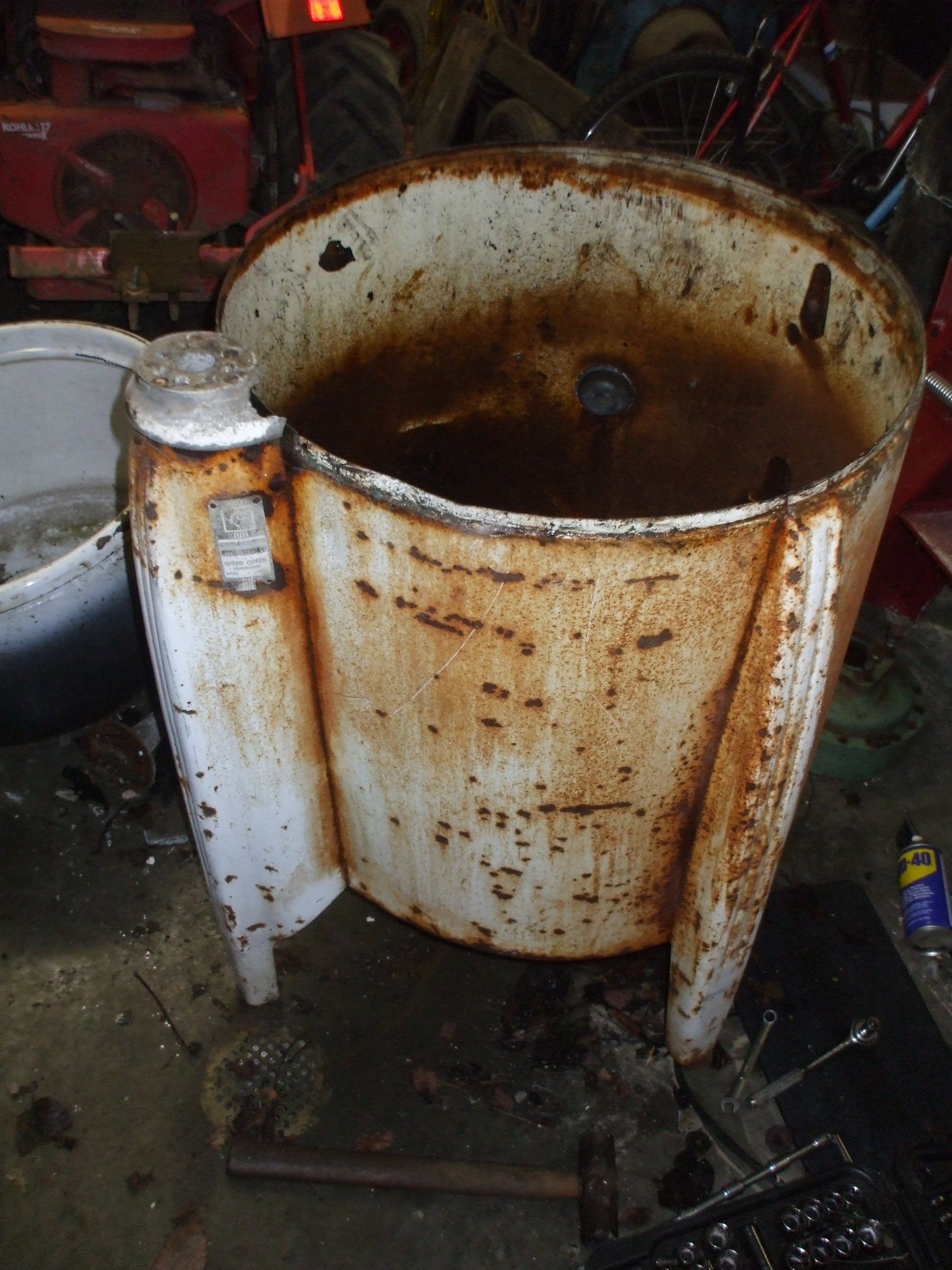 Building a Honey Extractor (using an 'antique' Washing Machine) : 15 ...