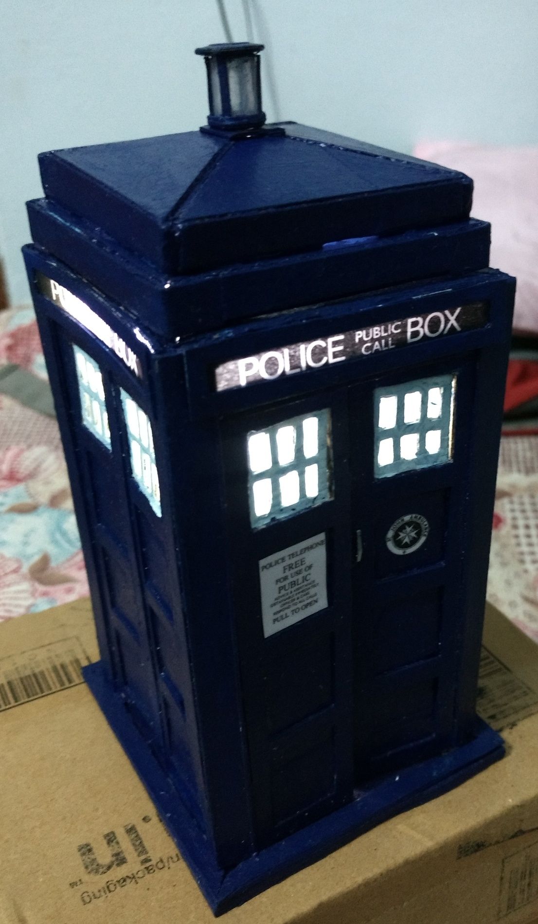 Make a Mini TARDIS With Light and Sound Effects! : 11 Steps (with ...