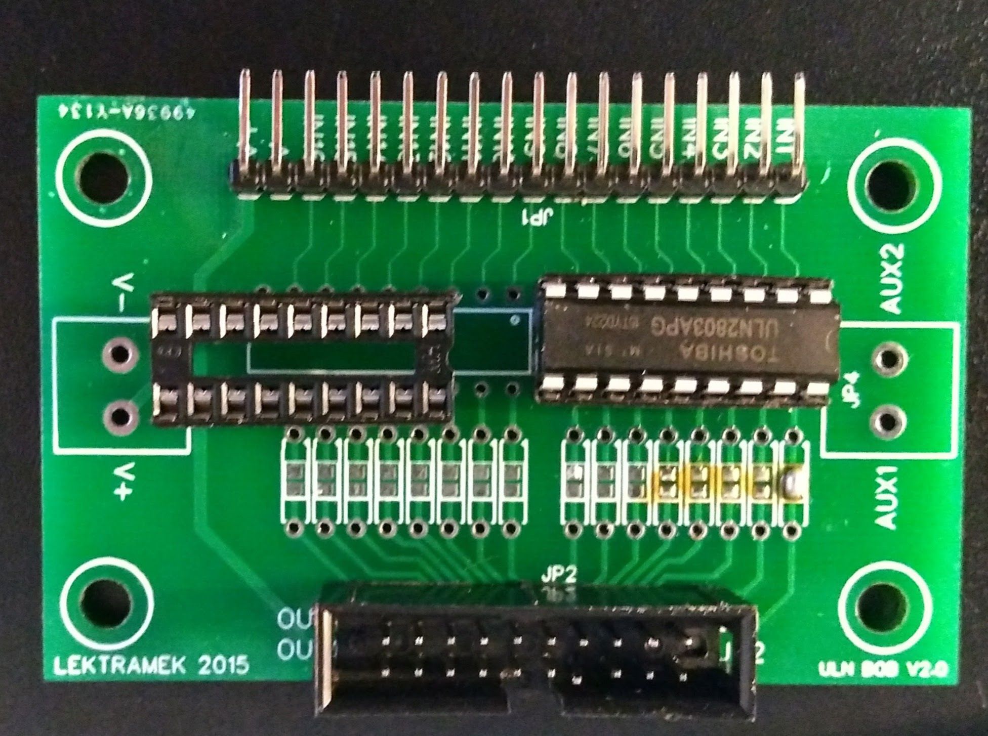 16 Channel ULN2XXX Darlington Transistor Array Breakout Board : 6 Steps ...