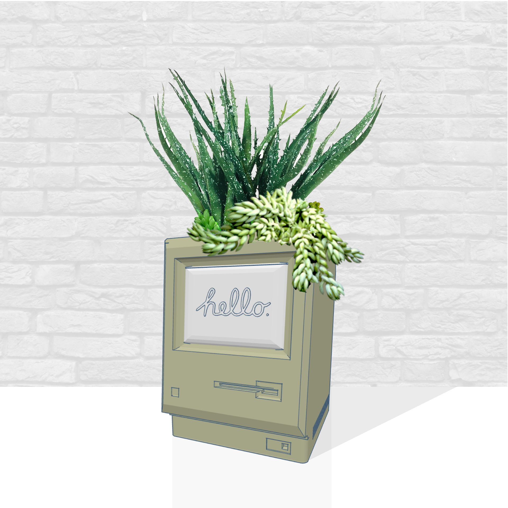 3D Modeling a Vintage Computer Planter : 4 Steps - Instructables