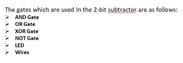 2-Bit Subtractor - Instructables