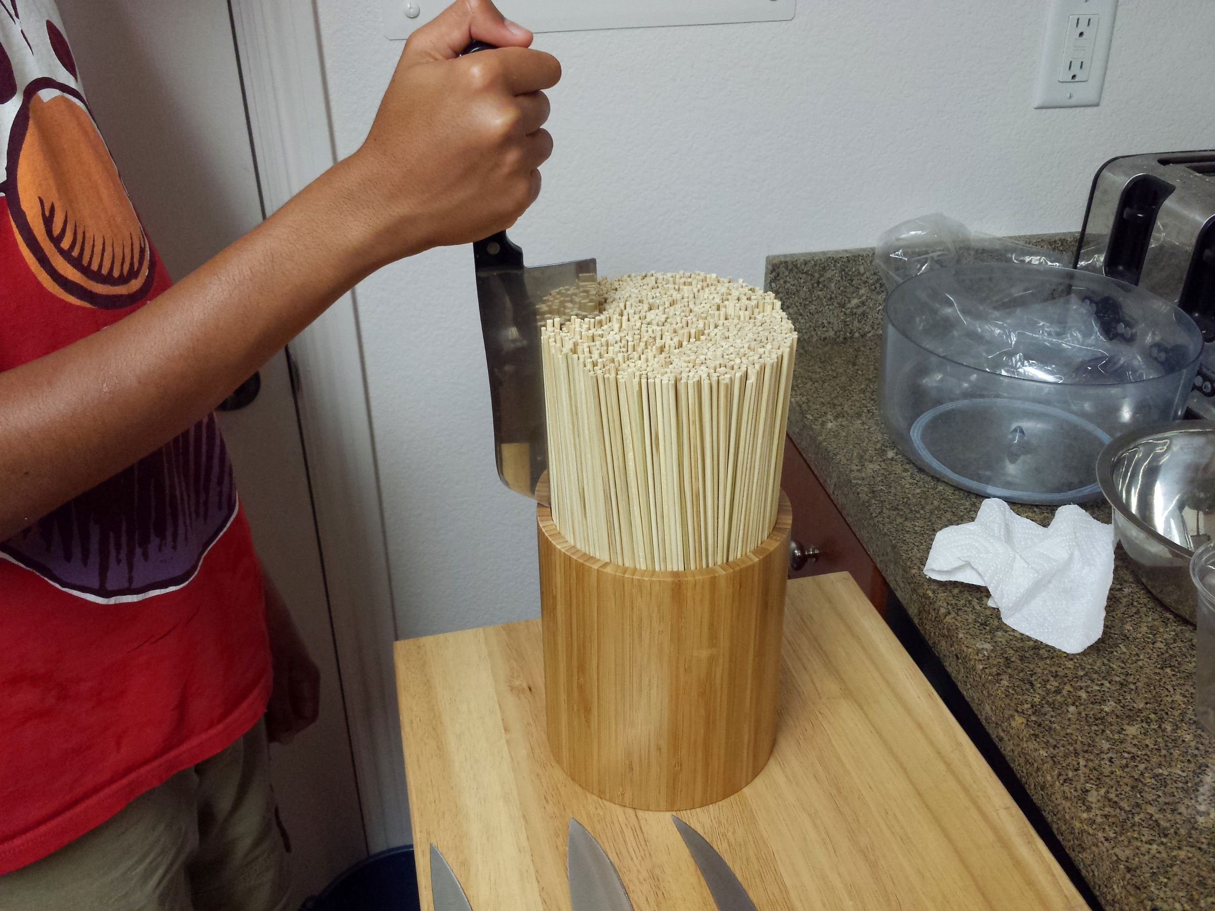 Knife Block Made of Skewers : 3 Steps (with Pictures) - Instructables